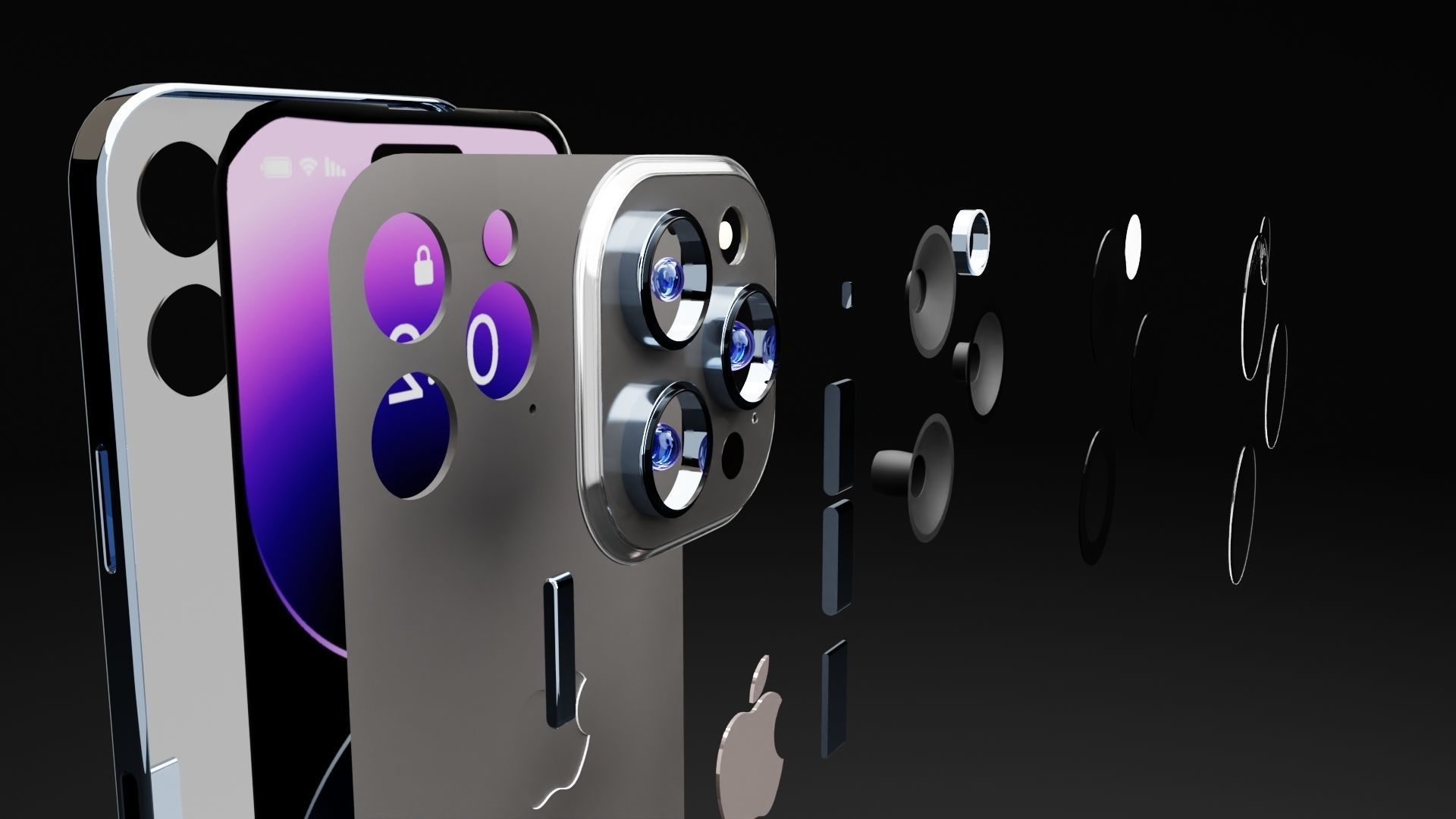 IPHONE 15 Pro Max 3D model animated rigged | CGTrader
