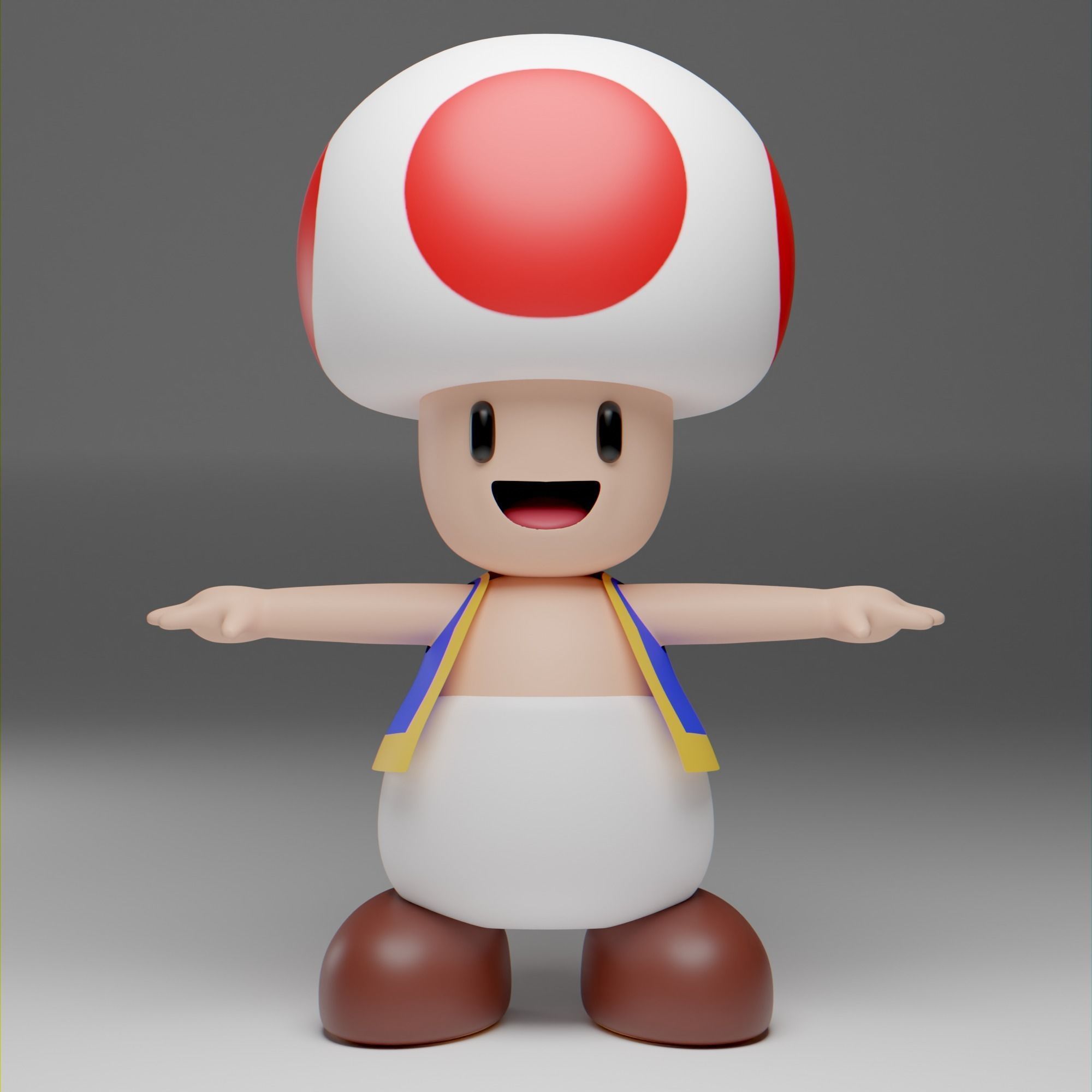 3D model Toad 3D Rigged Model VR / AR / low-poly | CGTrader
