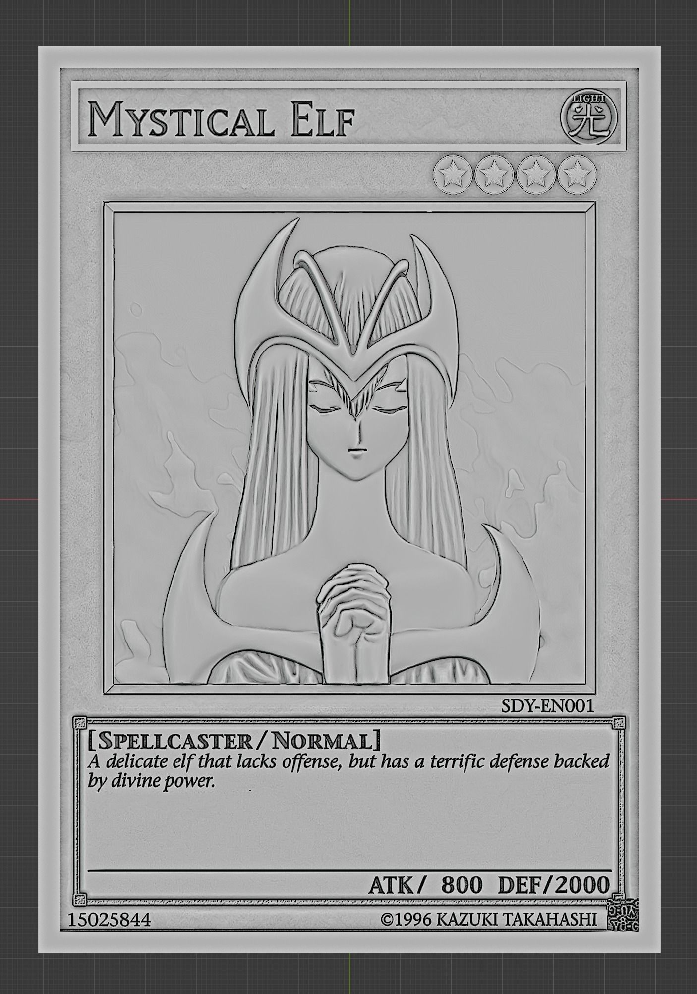 mystical elf - yugioh 3D model 3D printable | CGTrader