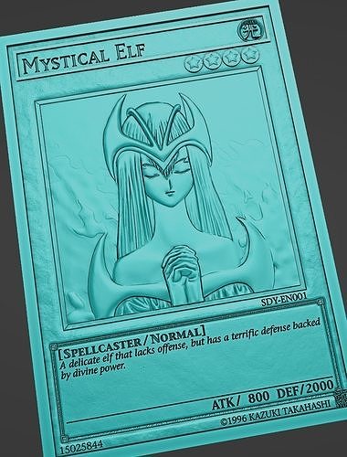 mystical elf - yugioh 3D model 3D printable | CGTrader