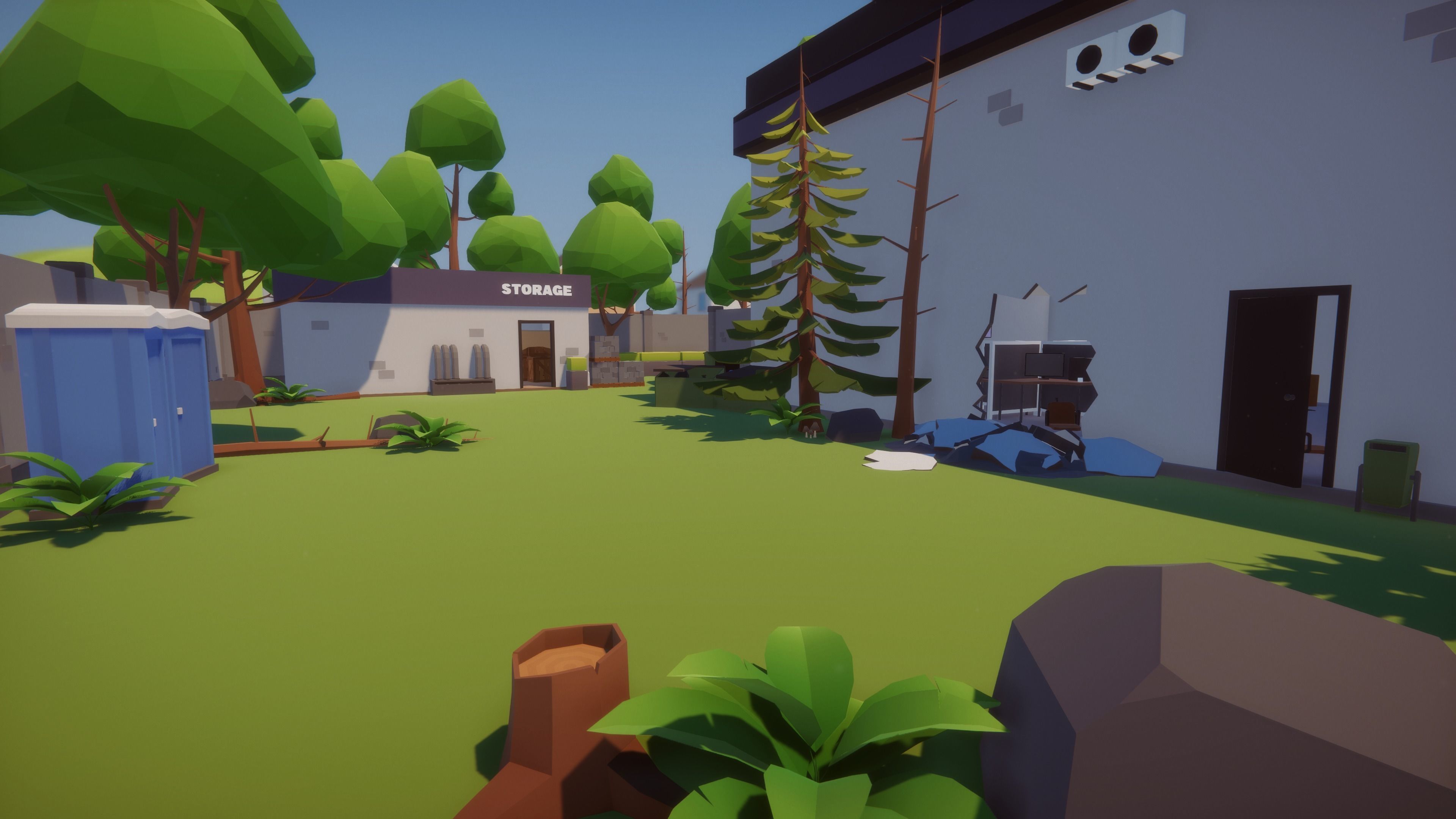 3D model Low Poly FPS Map Vol3 Shooter Office interior Map VR / AR ...