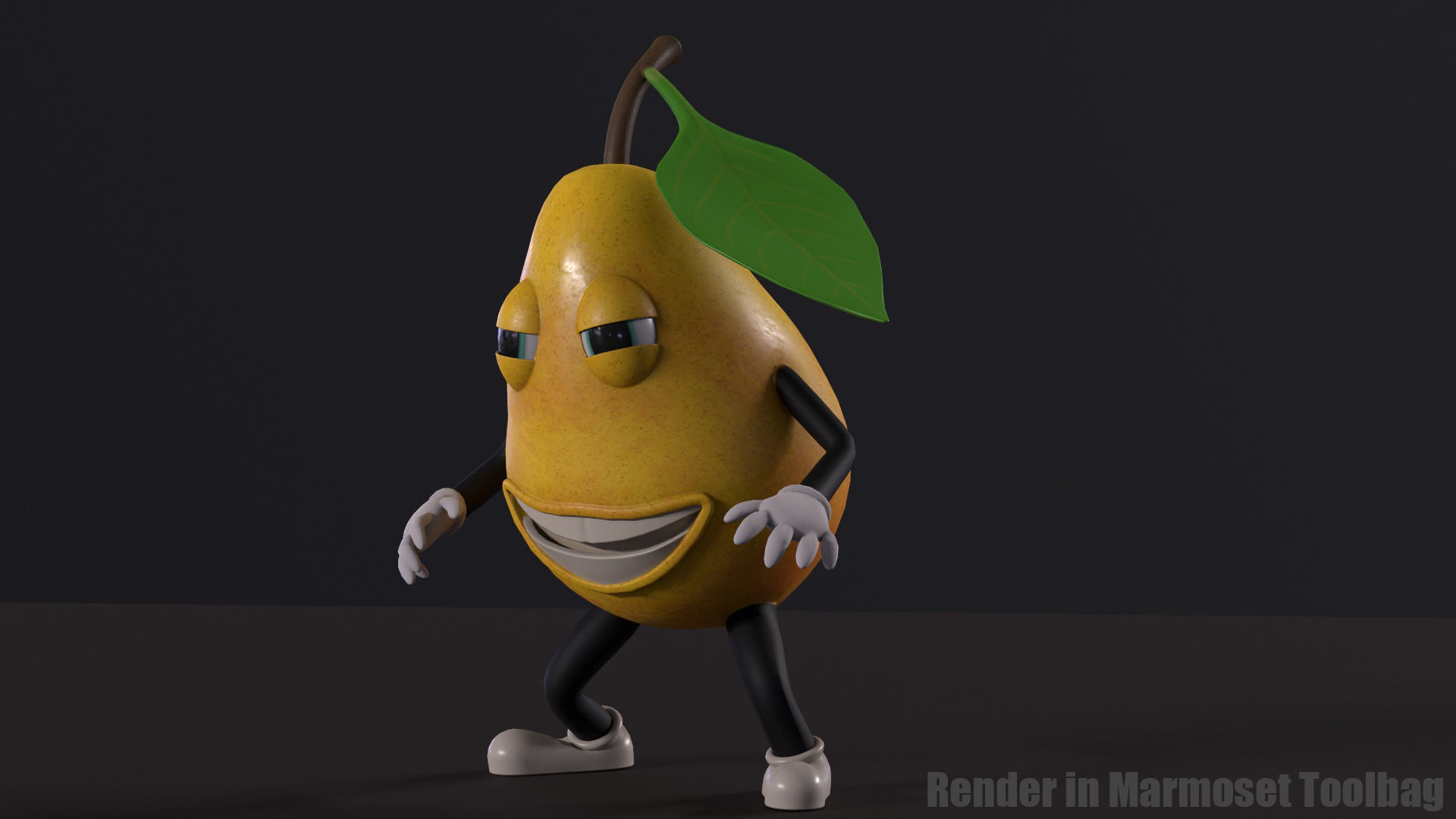 3D model Low-Poly game-ready animated 3D model Pear Characters VR / AR / low-poly | CGTrader