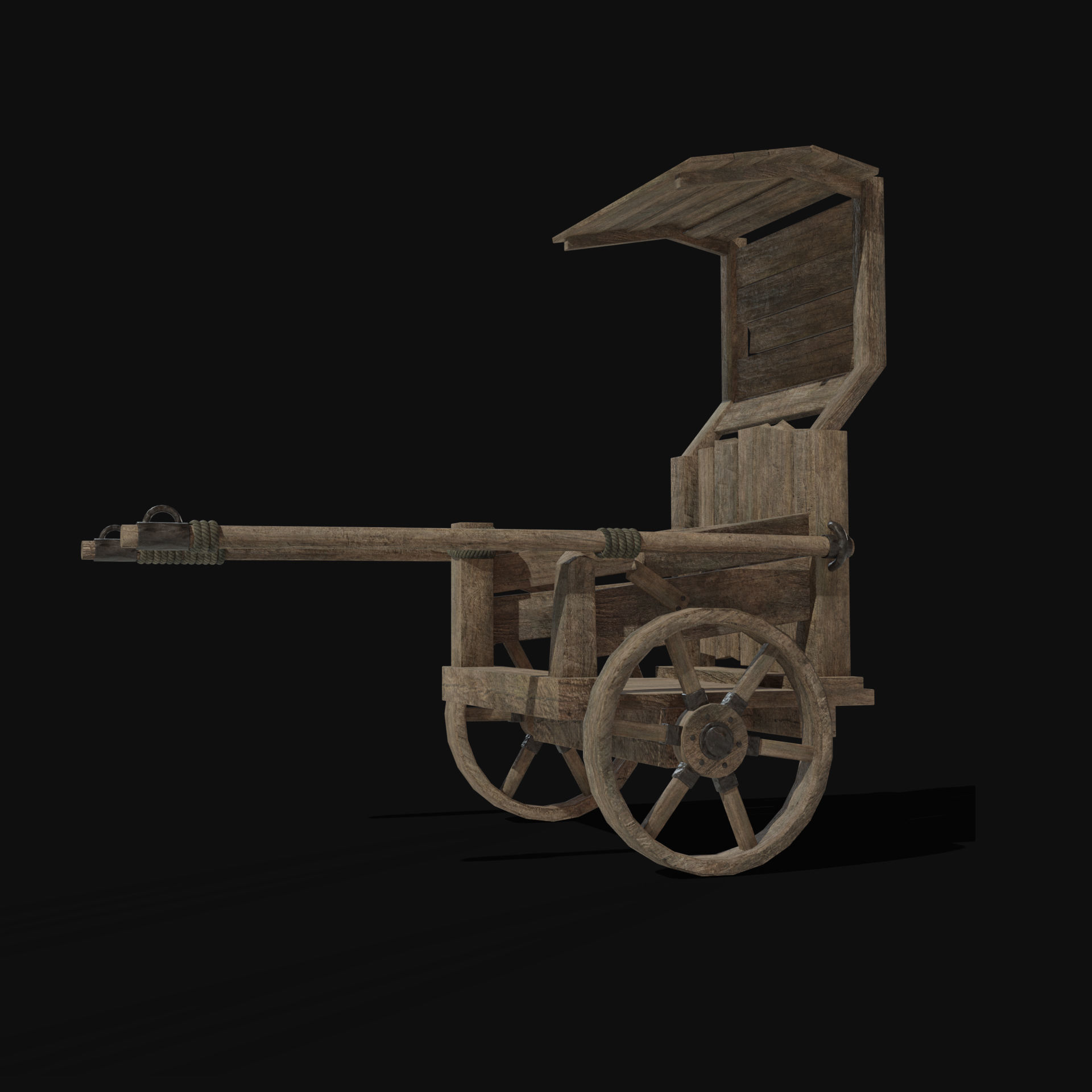 3D model CHARIOT CART CAR WAGON TRAILER HORSE CARRIAGE HARNESS ...