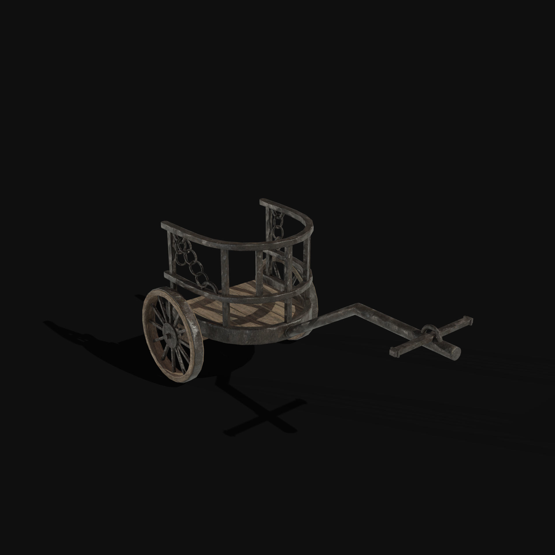 3D model CHARIOT CART CAR WAGON TRAILER HORSE CARRIAGE HARNESS ...