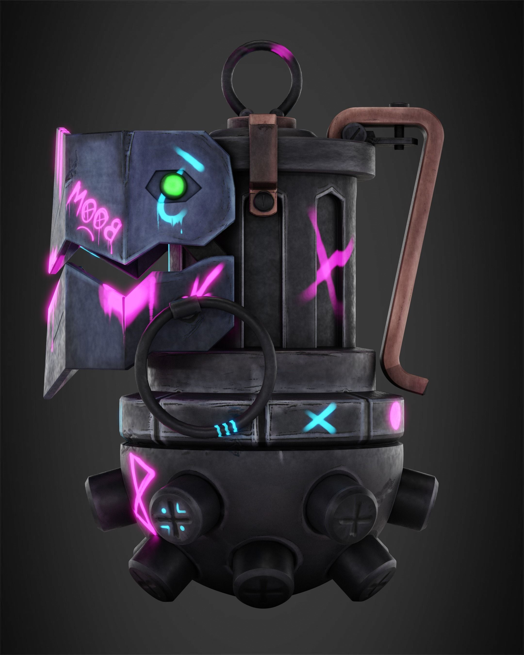 Arcane Jinx Bomb for Cosplay 3D model 3D printable | CGTrader