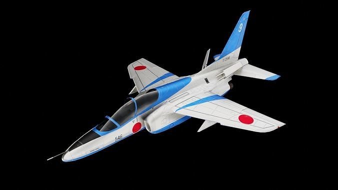 3D model Kawasaki T-4 VR / AR / low-poly | CGTrader
