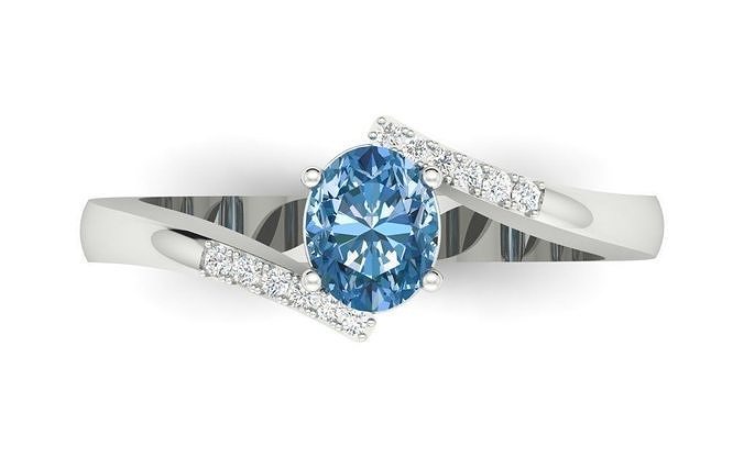 Engagment Ring 3D model 3D printable | CGTrader