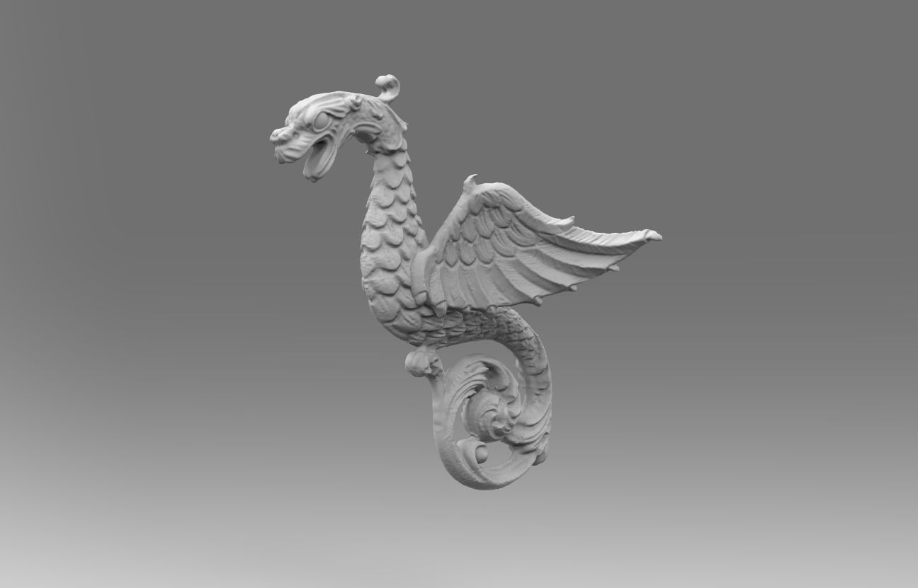 Winged Dragon 3D model 3D printable | CGTrader