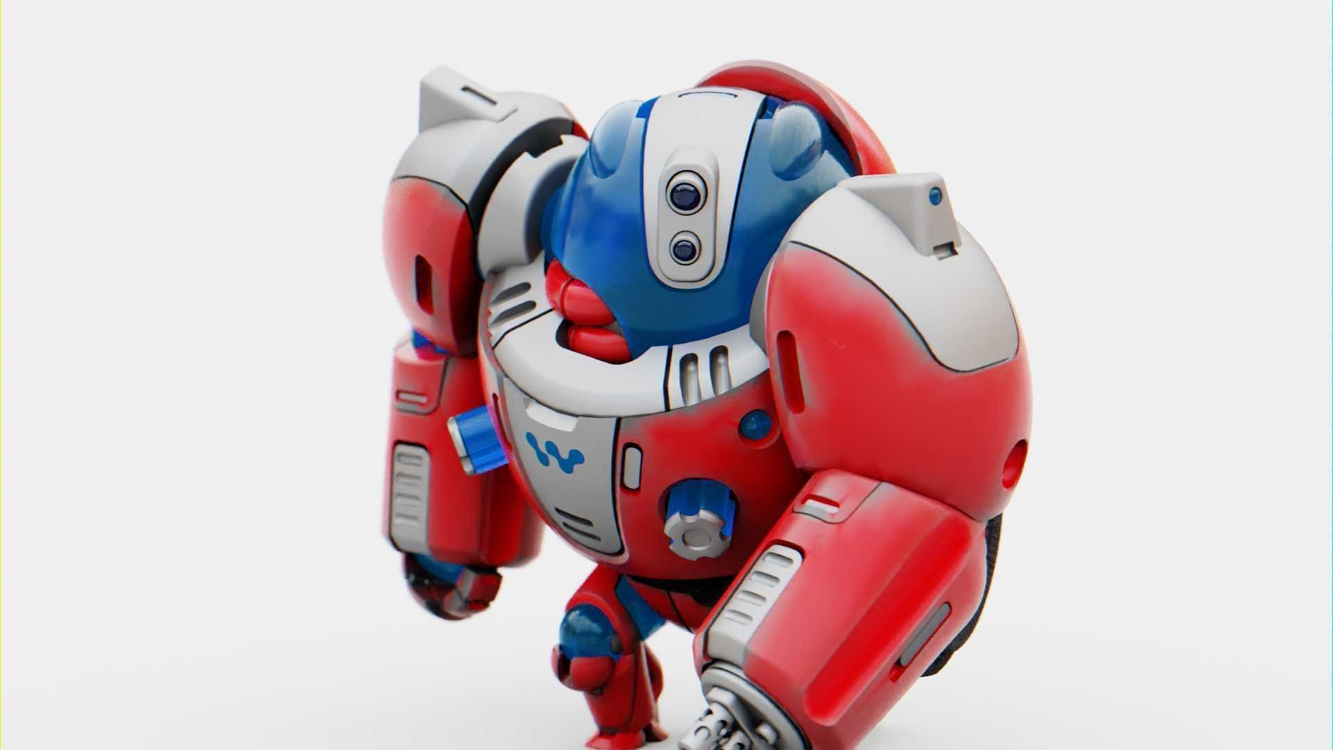 ASTRONAUT BOT ARES-B RIGGED 3D model rigged | CGTrader