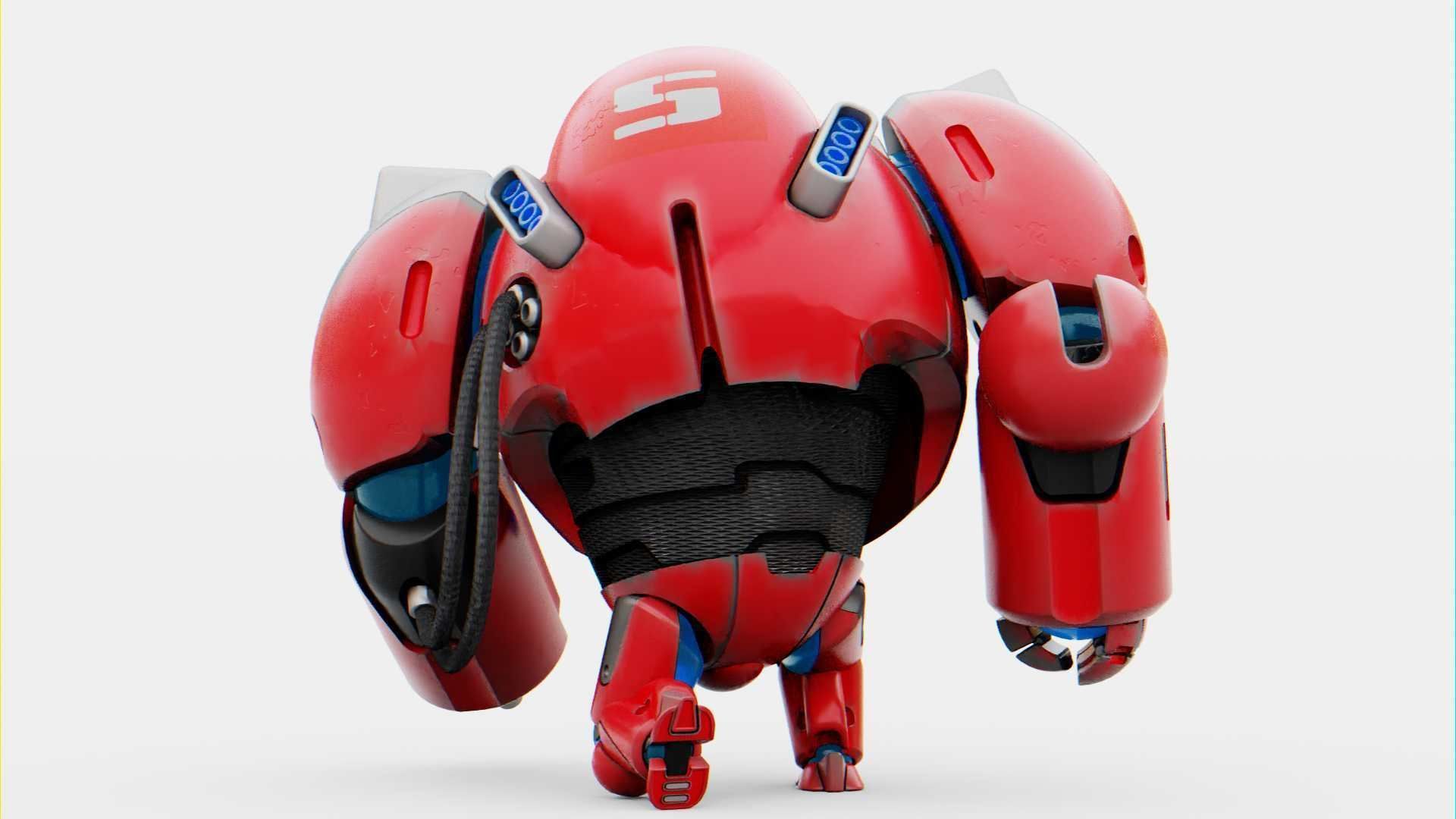 ASTRONAUT BOT ARES-B RIGGED 3D model rigged | CGTrader