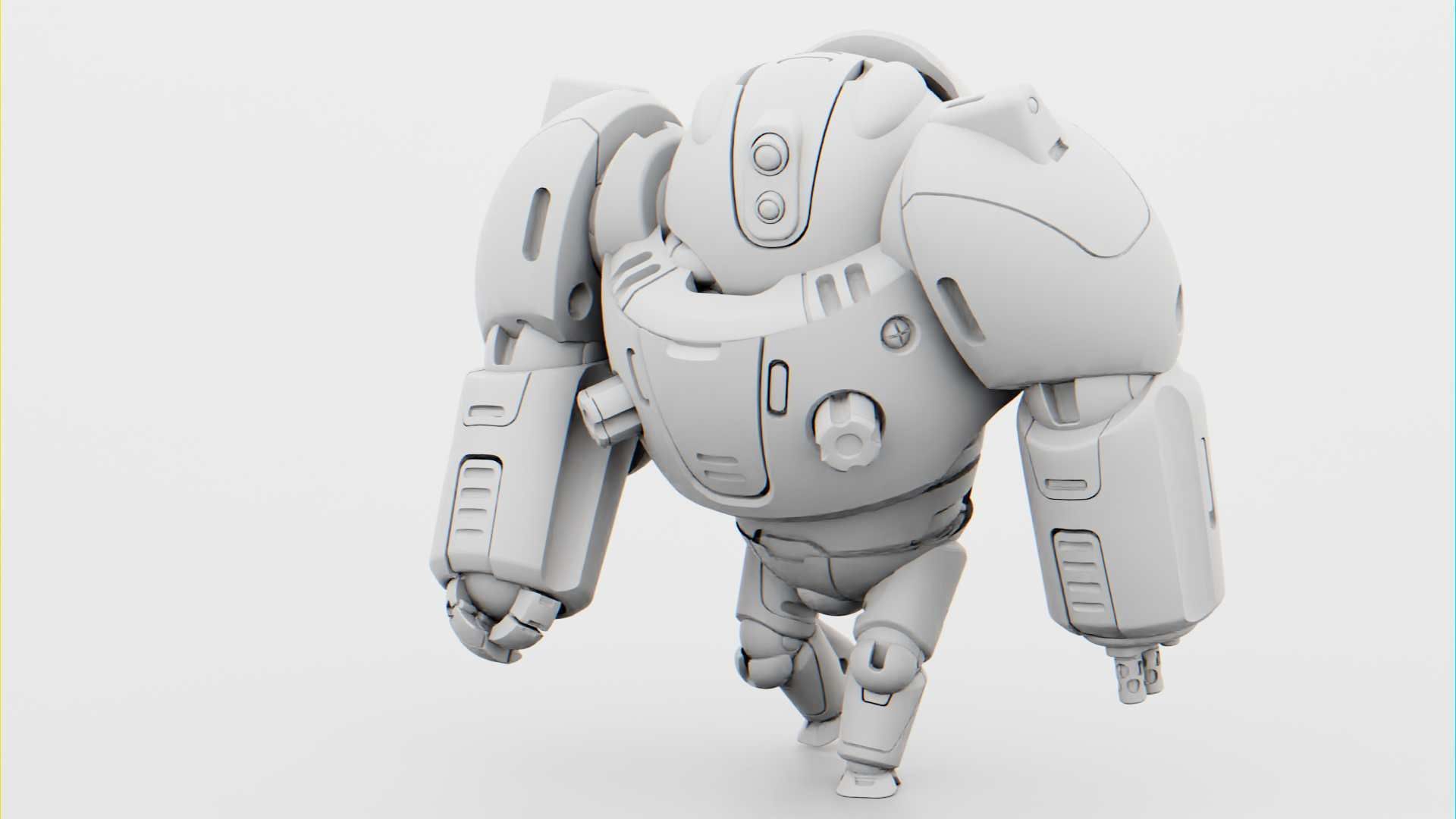 ASTRONAUT BOT ARES-B RIGGED 3D model rigged | CGTrader