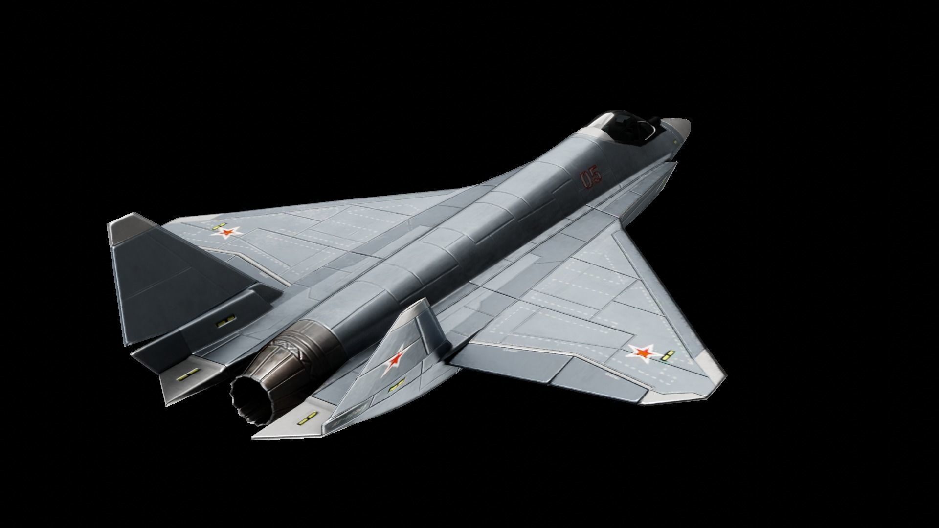 3D model Sukhoi Su-75 Checkmate Russian Concept Strike Fighter VR / AR ...