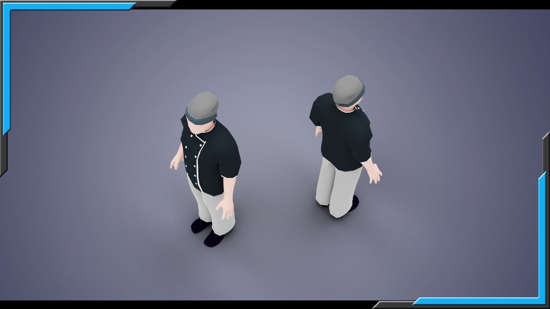 3D model CHEF MAN BASE MESH MODEL VR / AR / low-poly | CGTrader