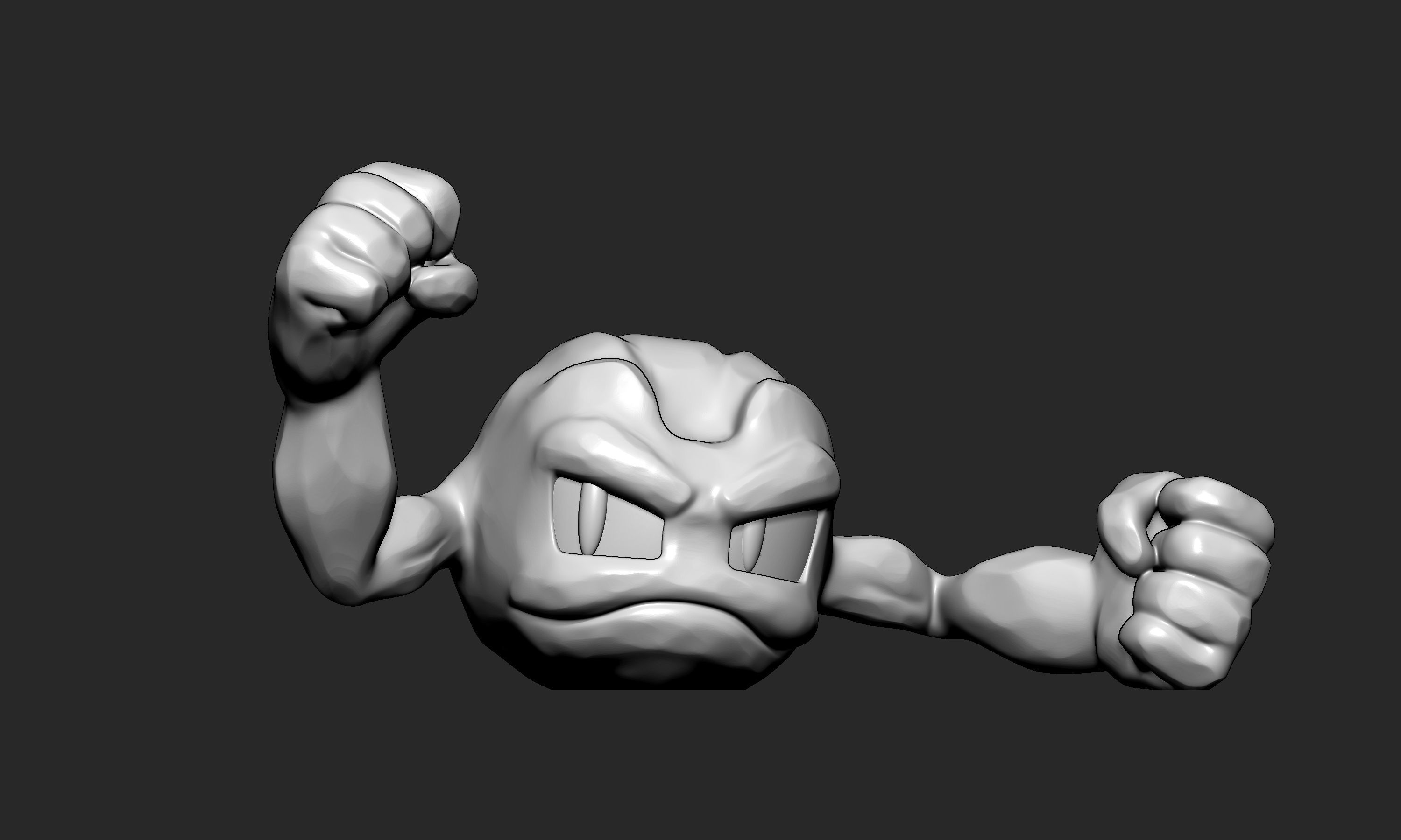 Pokemon - Geodude with 2 poses 3D model 3D printable | CGTrader