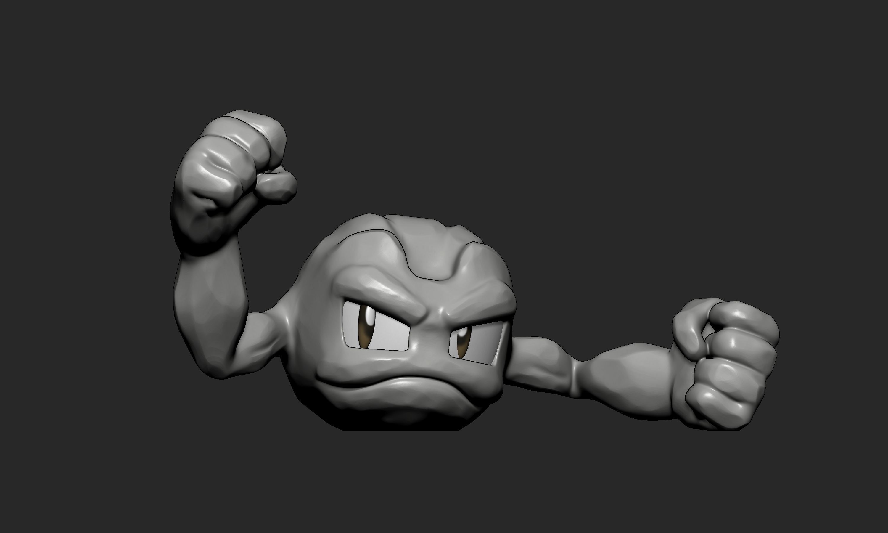 Pokemon - Geodude with 2 poses 3D model 3D printable | CGTrader