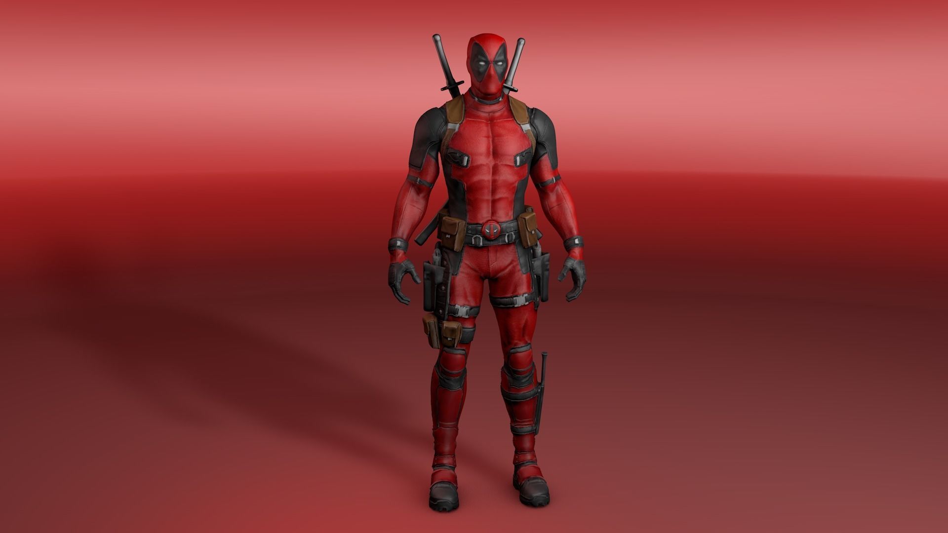 Deadpool 3d Printable STL 3D model 3D printable | CGTrader