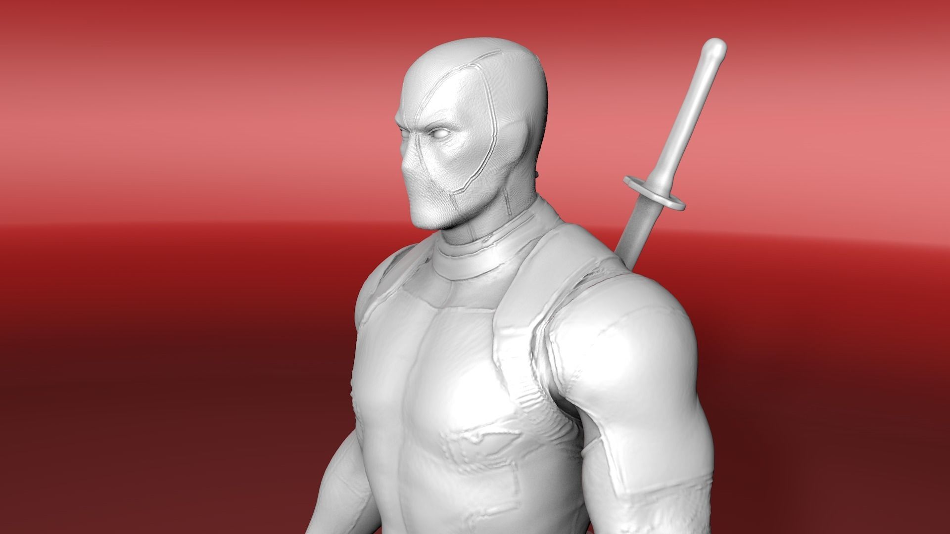 Deadpool 3d Printable STL 3D model 3D printable | CGTrader