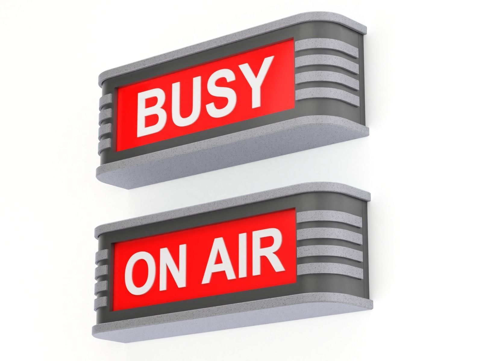 Printable Vintage On Air Sign 3D model 3D printable | CGTrader