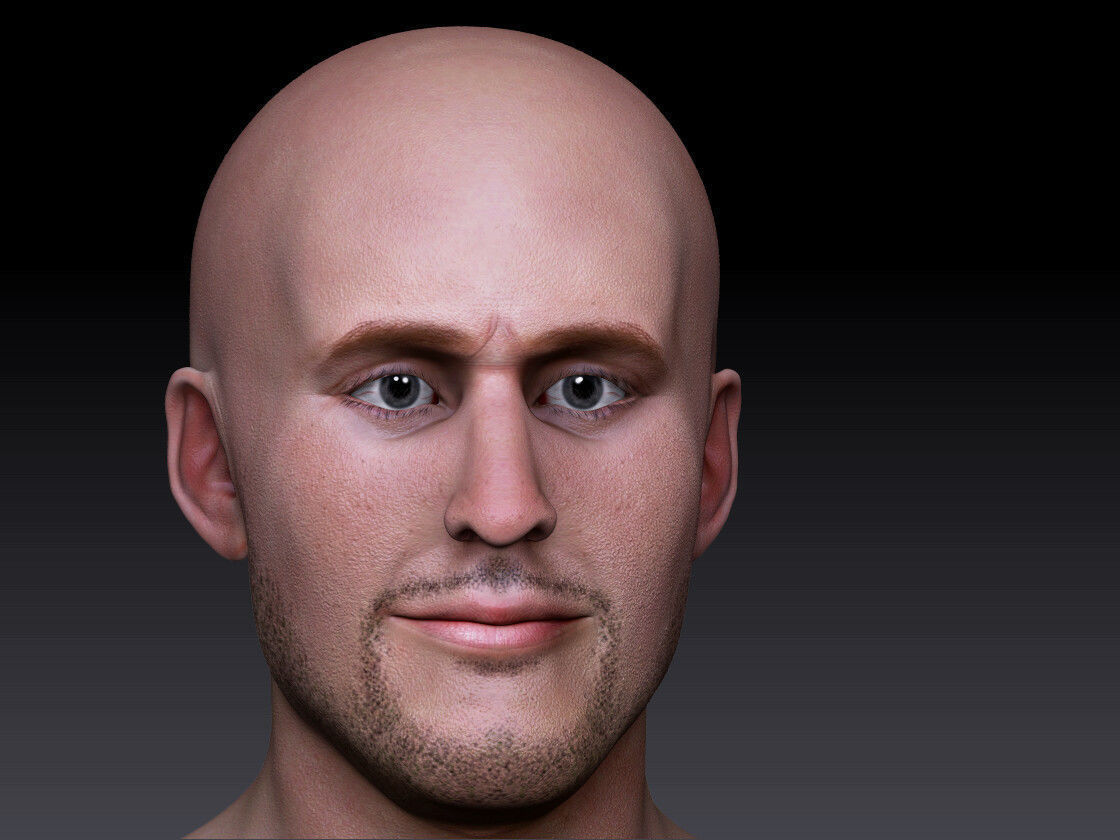 3D model realistic head VR / AR / low-poly | CGTrader