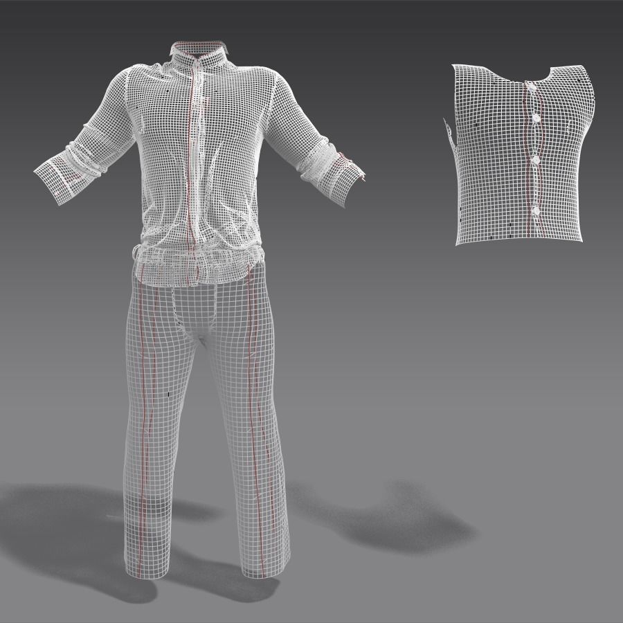clothing man 3D model | CGTrader