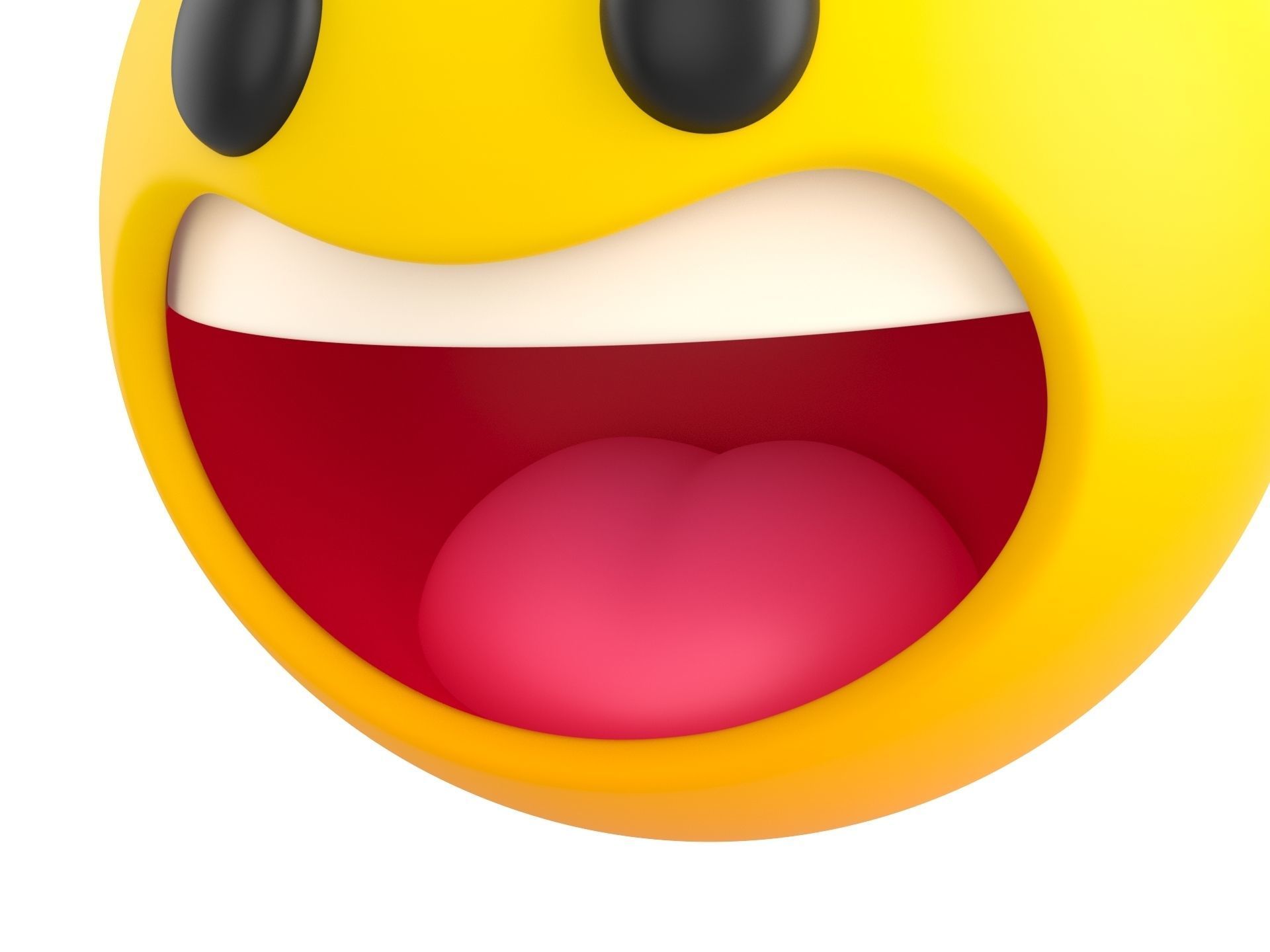 Symbol021 Laughing Face 3D model | CGTrader