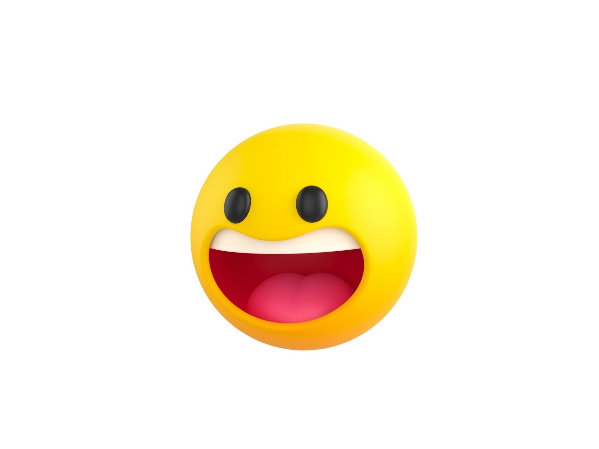 Symbol021 Laughing Face 3D model | CGTrader