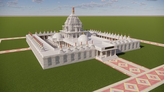Delwara Jain Indian Temple 3D model 3D model | CGTrader