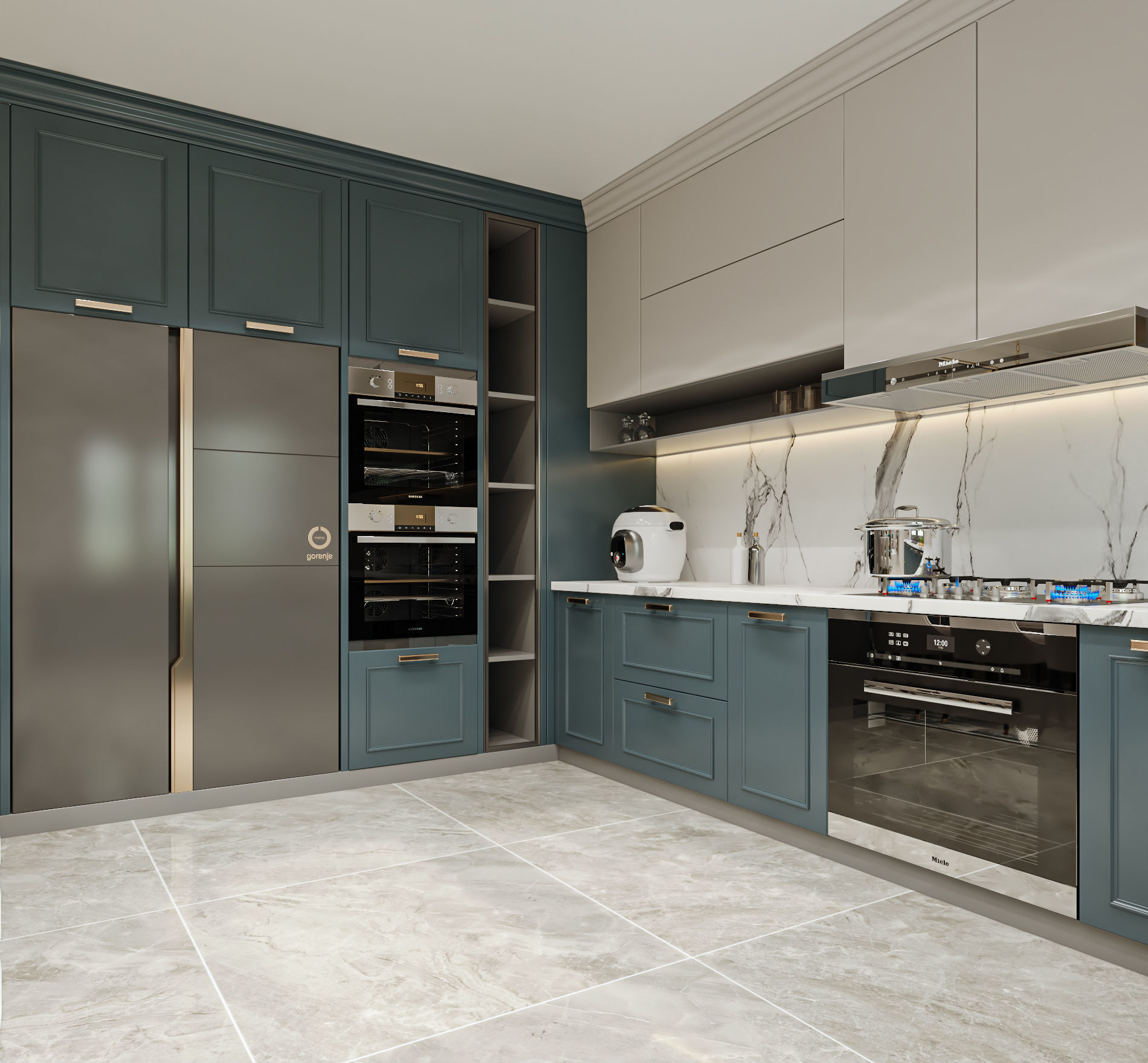 3D model Open Kichen - Living VR / AR / low-poly | CGTrader