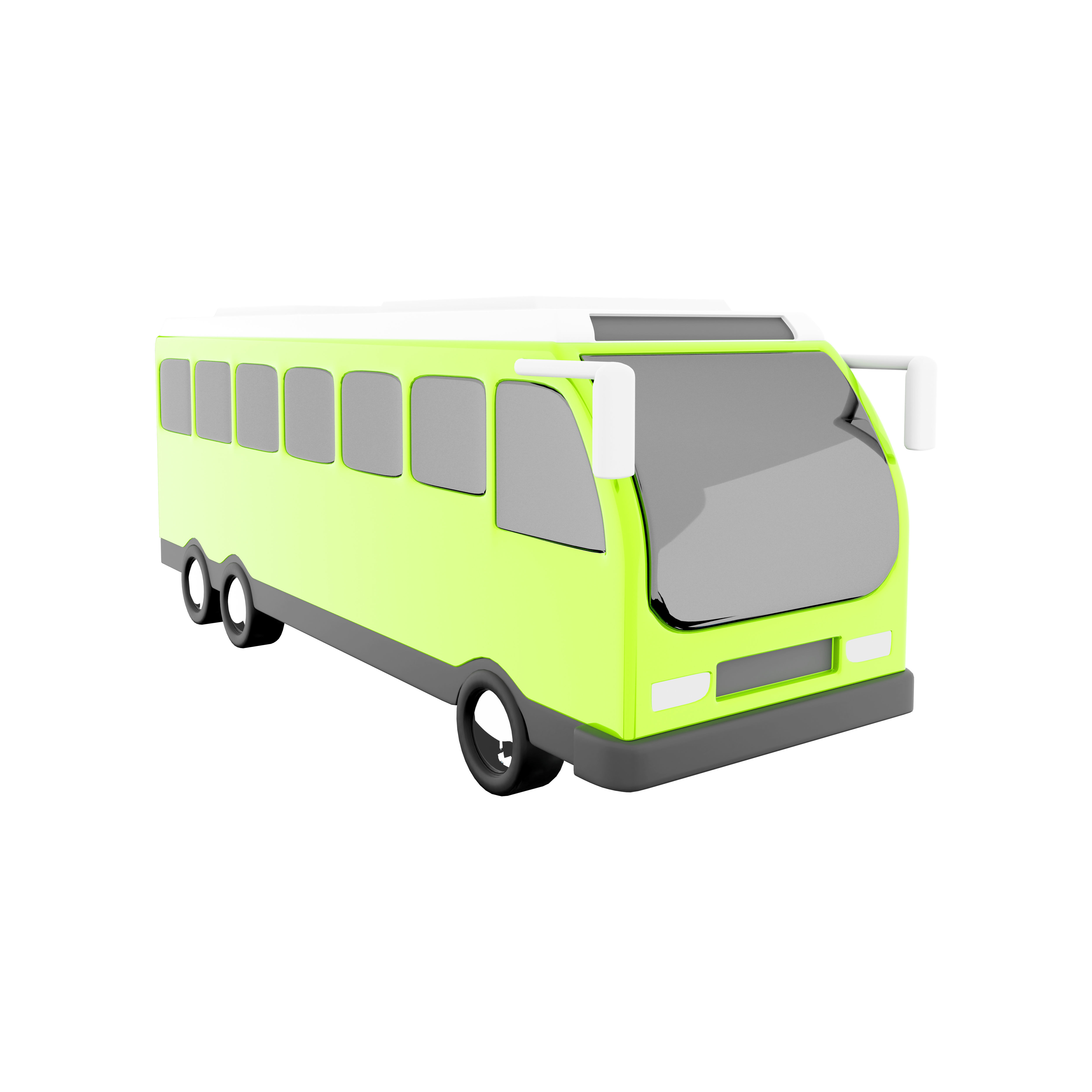 3d Electric bus icon 3D model | CGTrader