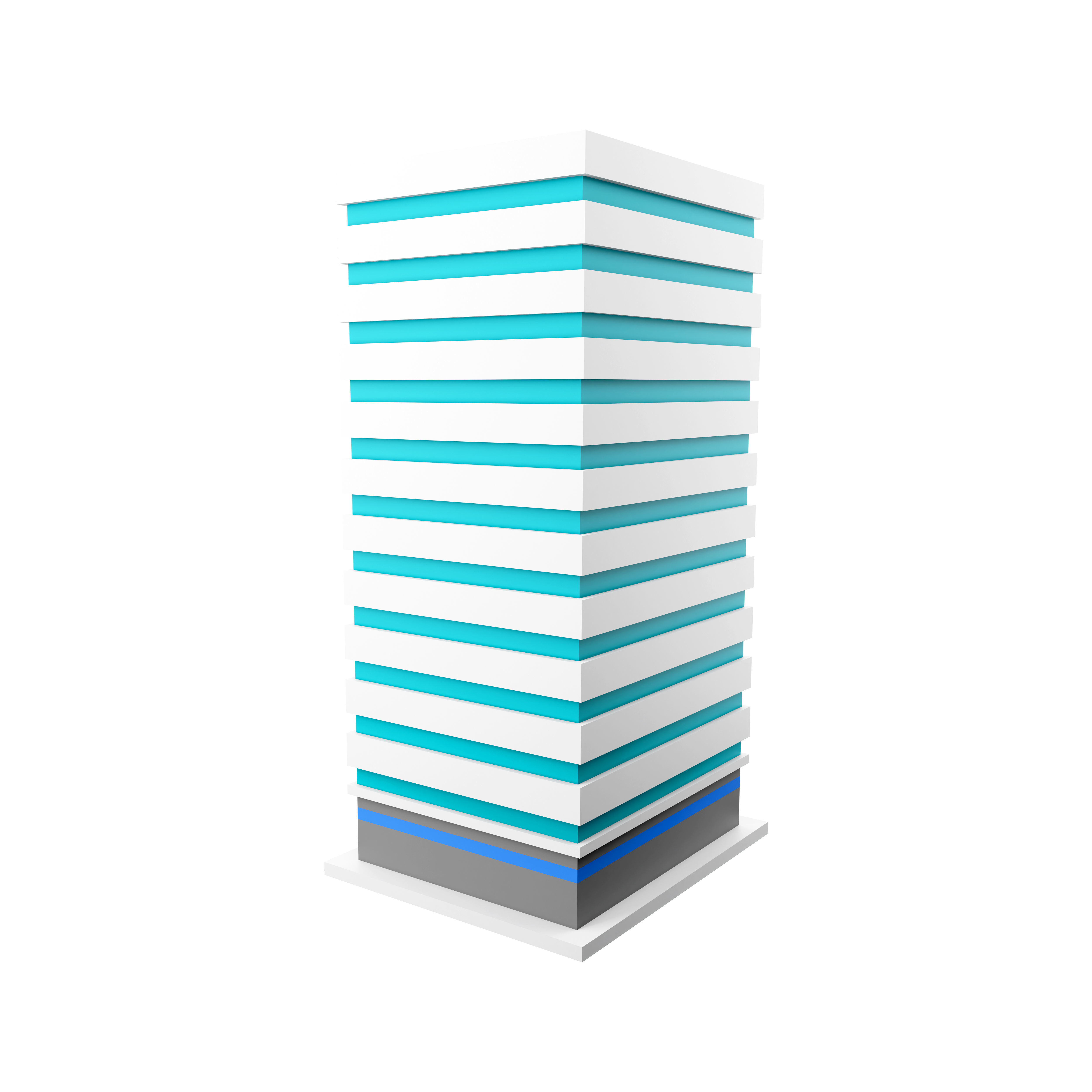 3D Single business skyscraper icon 3D model | CGTrader