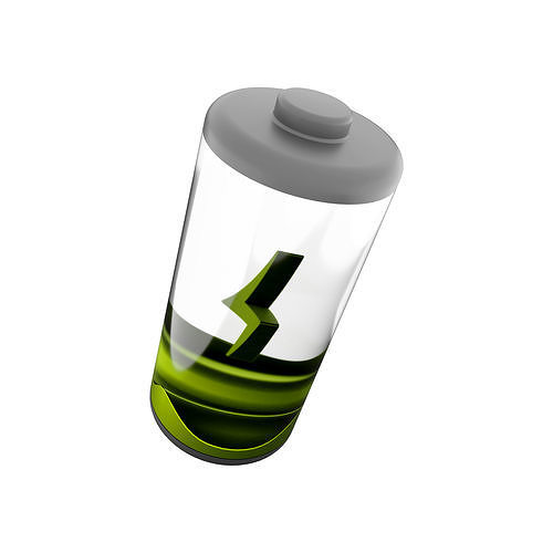 3d Green battery icon 3D model | CGTrader