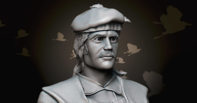 pierre radisson 3D model 3D printable | CGTrader