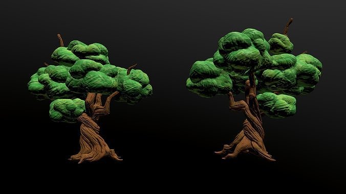 3D model Stylized tree VR / AR / low-poly | CGTrader
