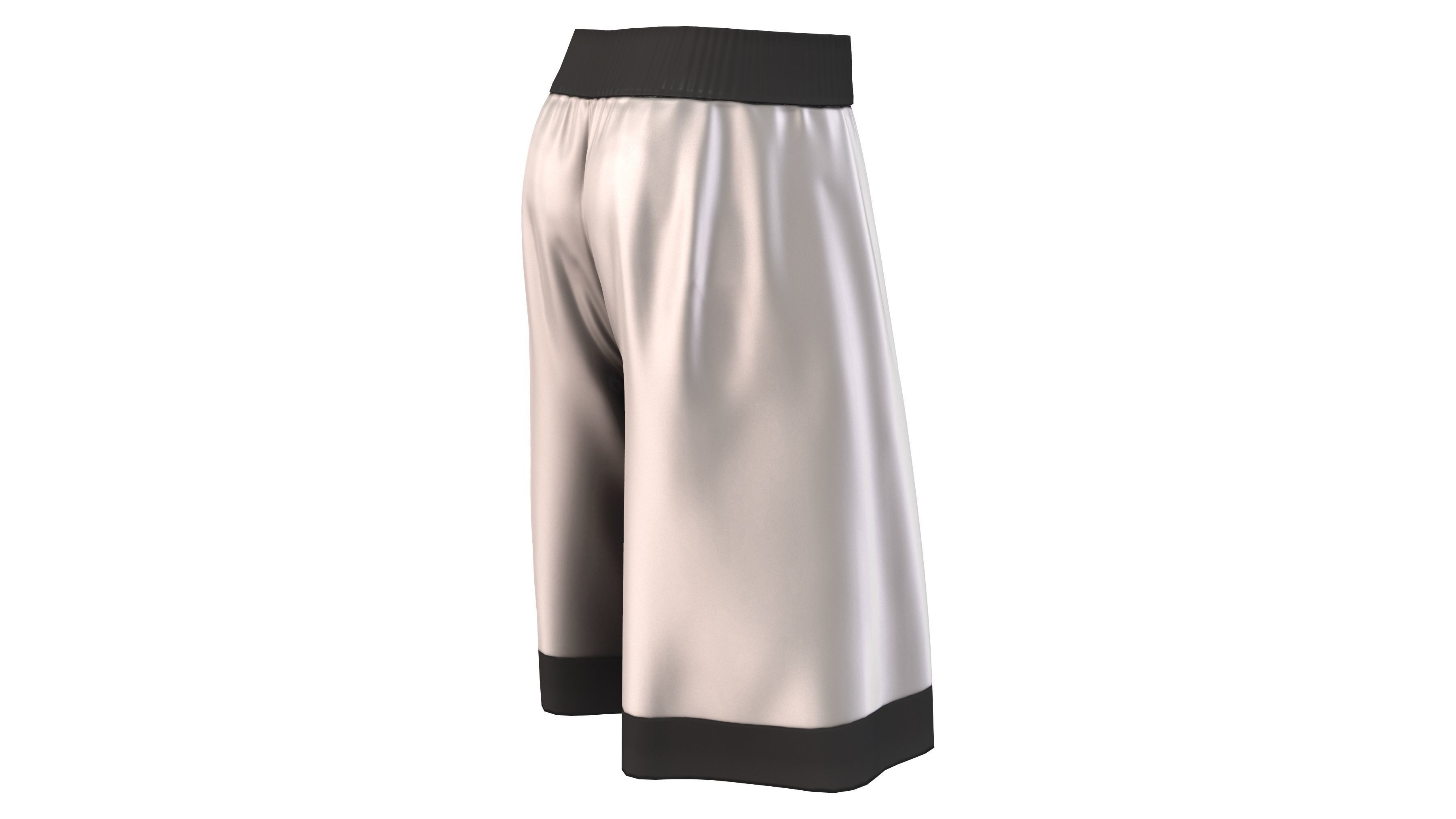 3D model Men Long Boxing Shorts VR / AR / low-poly | CGTrader