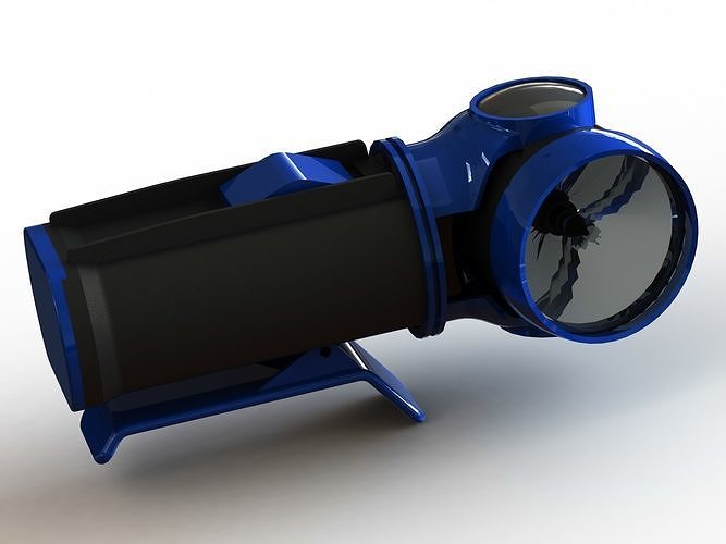 Compact Rotating Swivel Head Flashlight free 3D model rigged | CGTrader