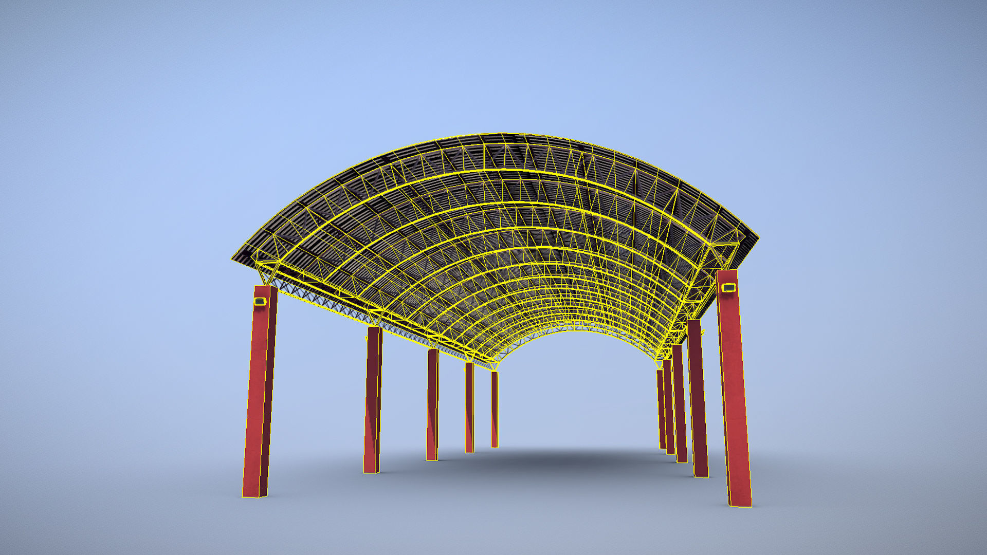 3D model WAHQ Firefighter Hangar VR / AR / low-poly | CGTrader