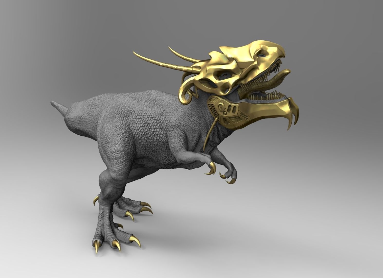 T-REX - TEC PRINTING 3D JURASSIC PARK 3D model 3D printable animated ...