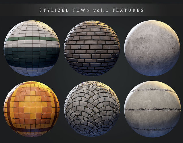 Stylized Town vol1 Texture | CGTrader