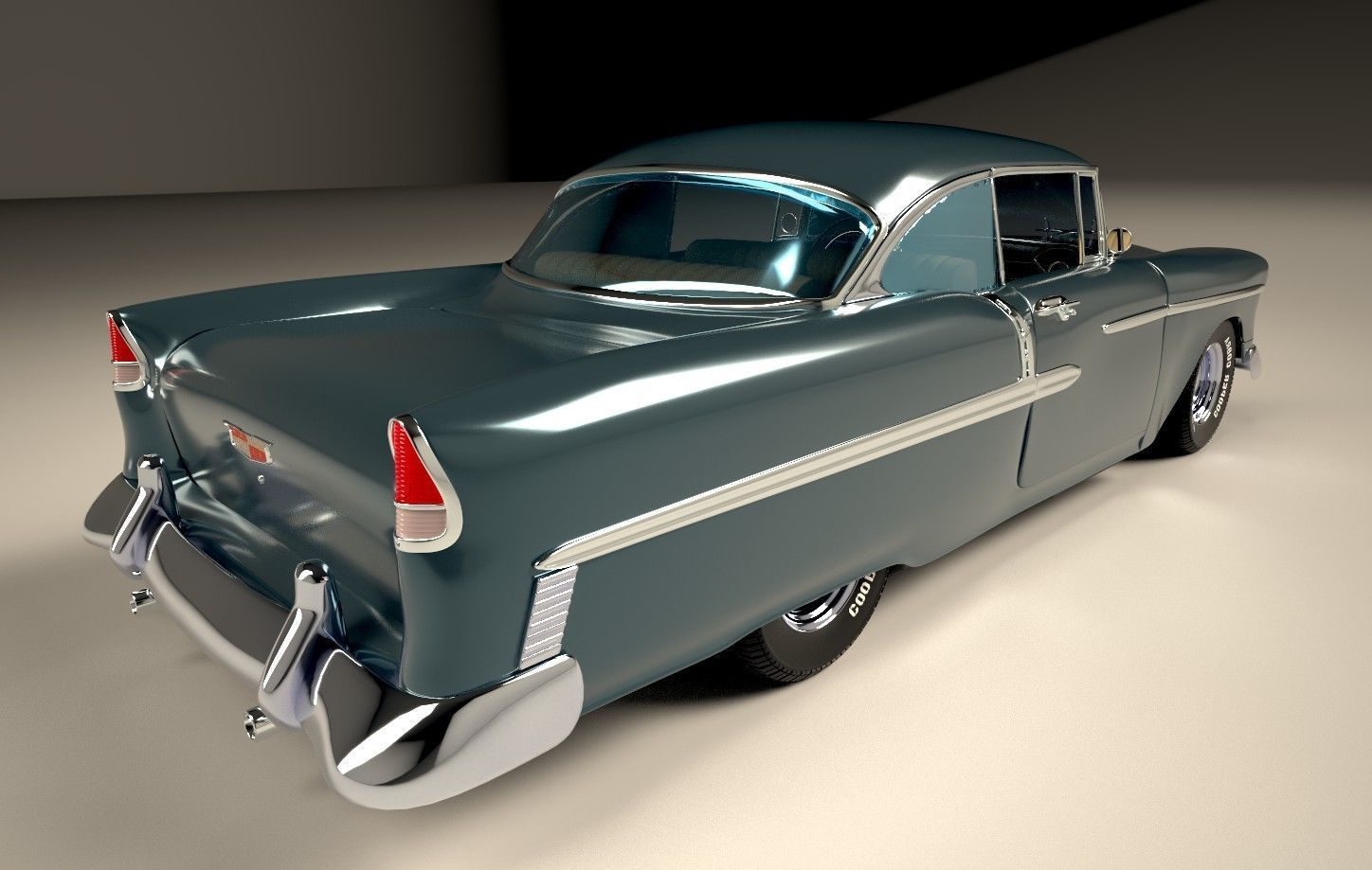 Classic Custom 50s Car 3D model | CGTrader