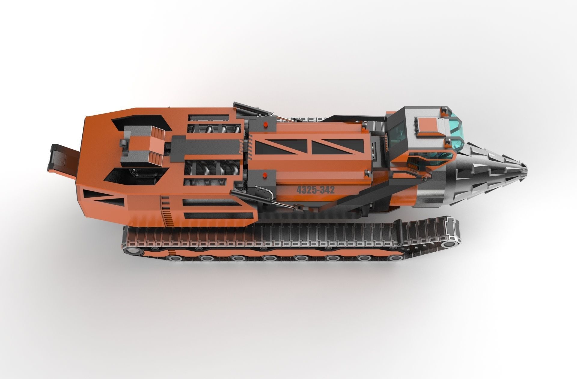 3d model Drill Mining Machine vehicle 3D model | CGTrader