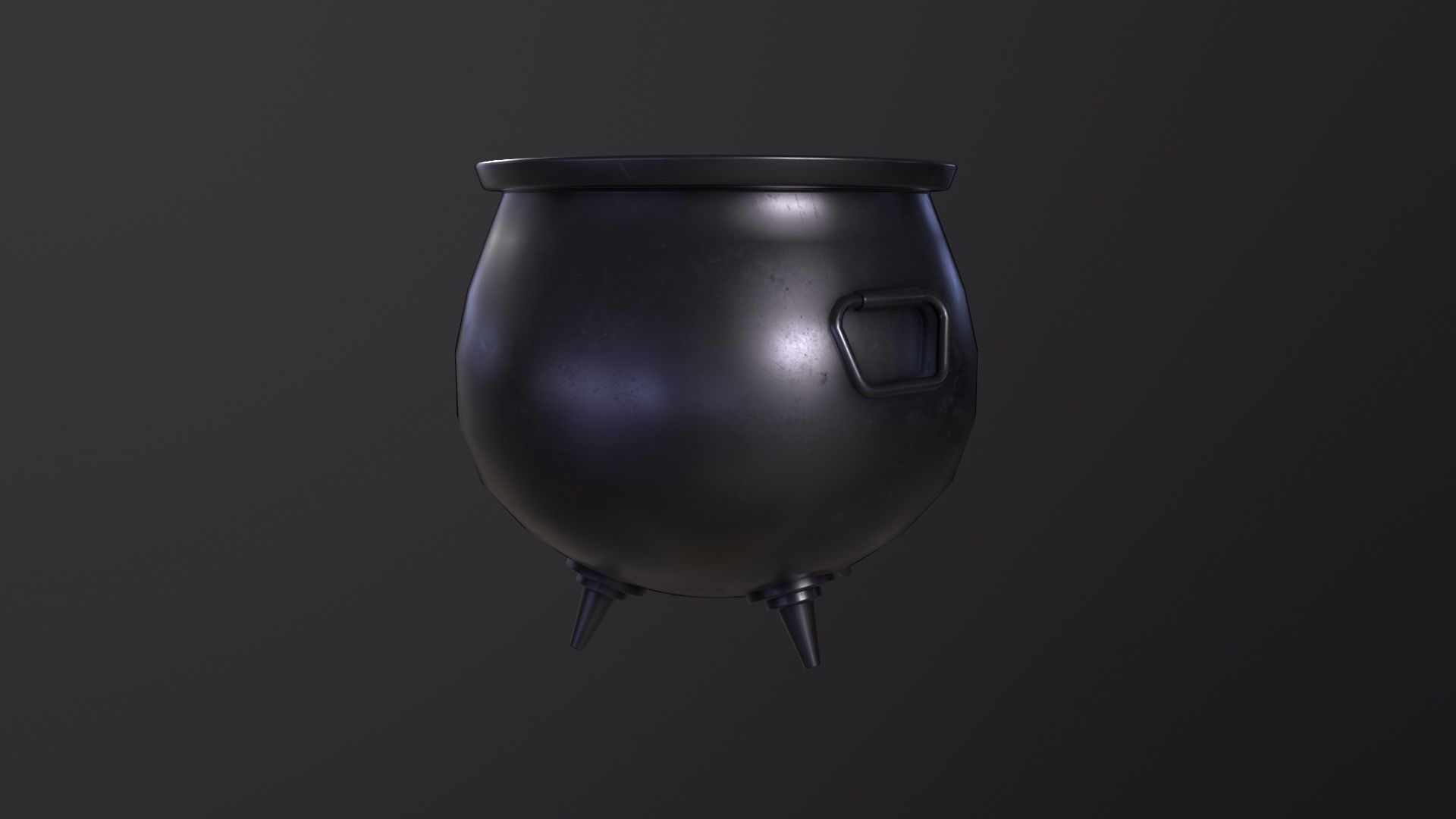 3D model Cauldron - Witches Cauldron 3D Model VR / AR / low-poly | CGTrader