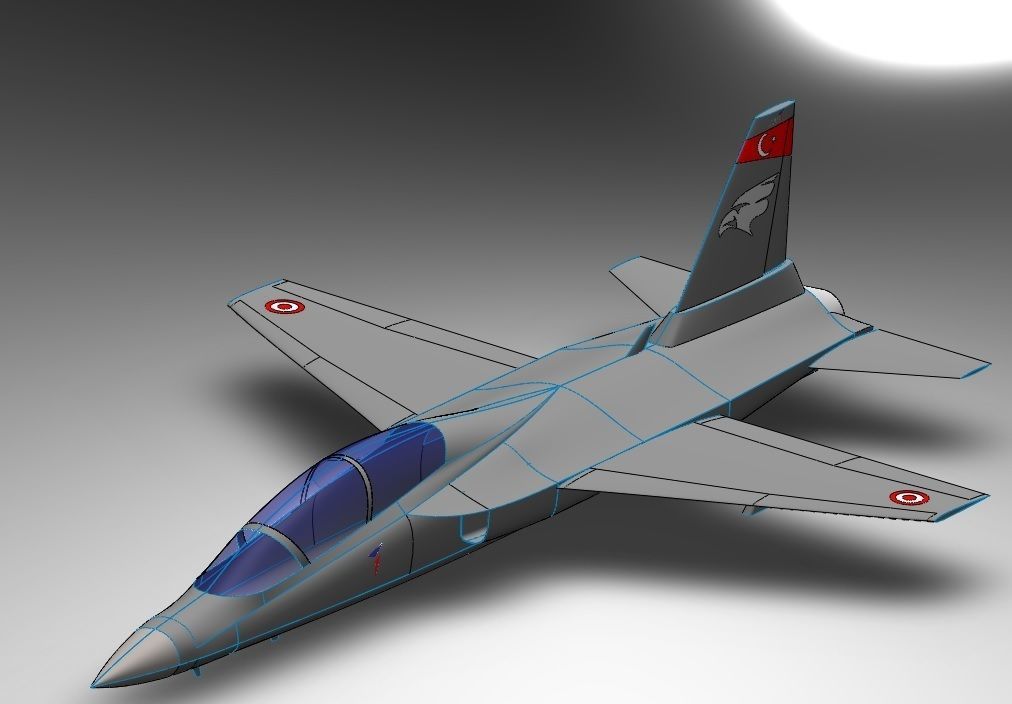 Hurjet Aircraft - TurkishAerospace 3D model | CGTrader