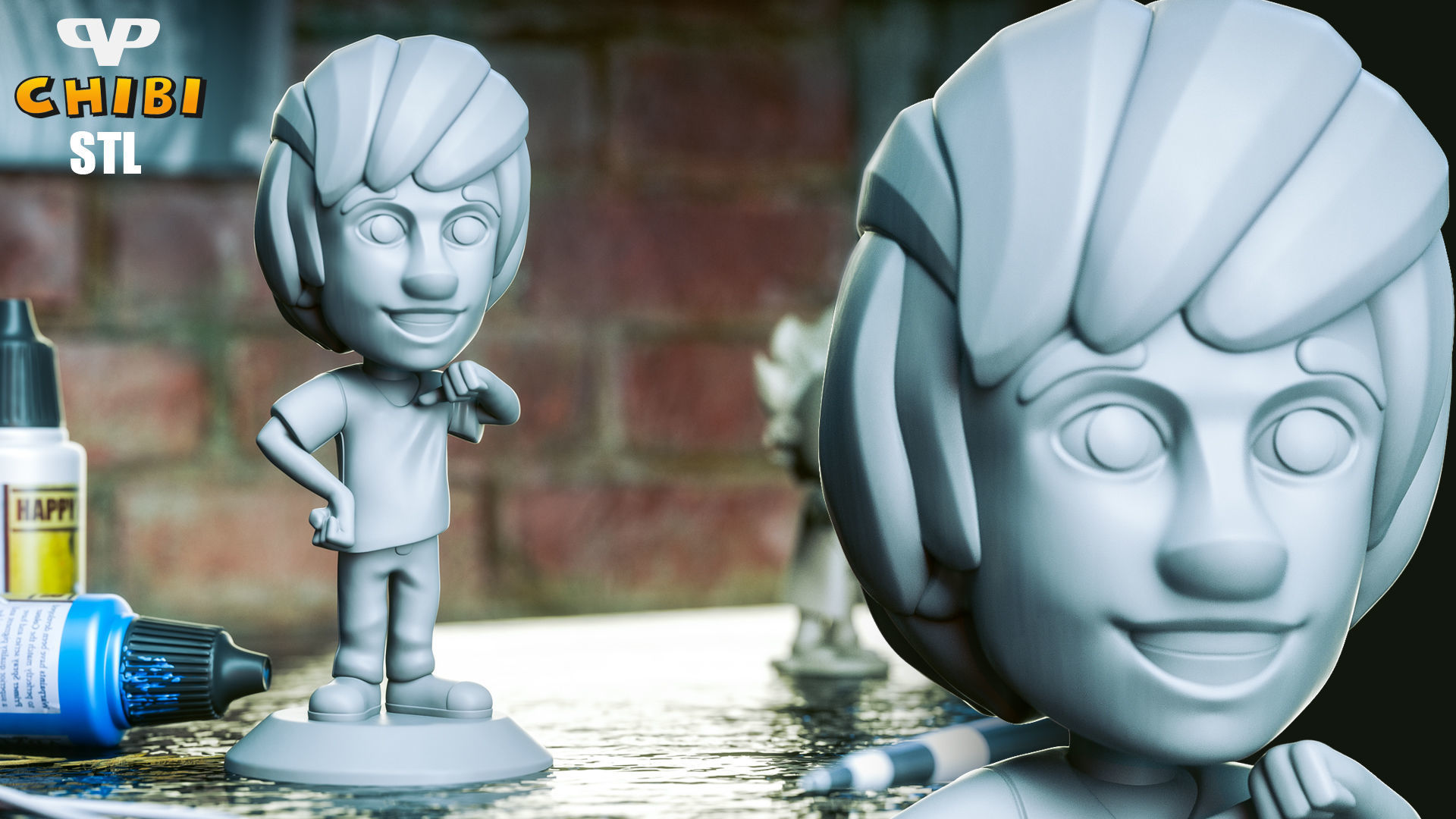 Shaggy Chibi STL for 3D Printing ChibiSTL 3DXM 3D model 3D printable ...