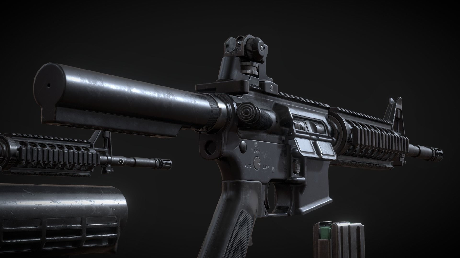 M4A1 carbine 3D model | CGTrader