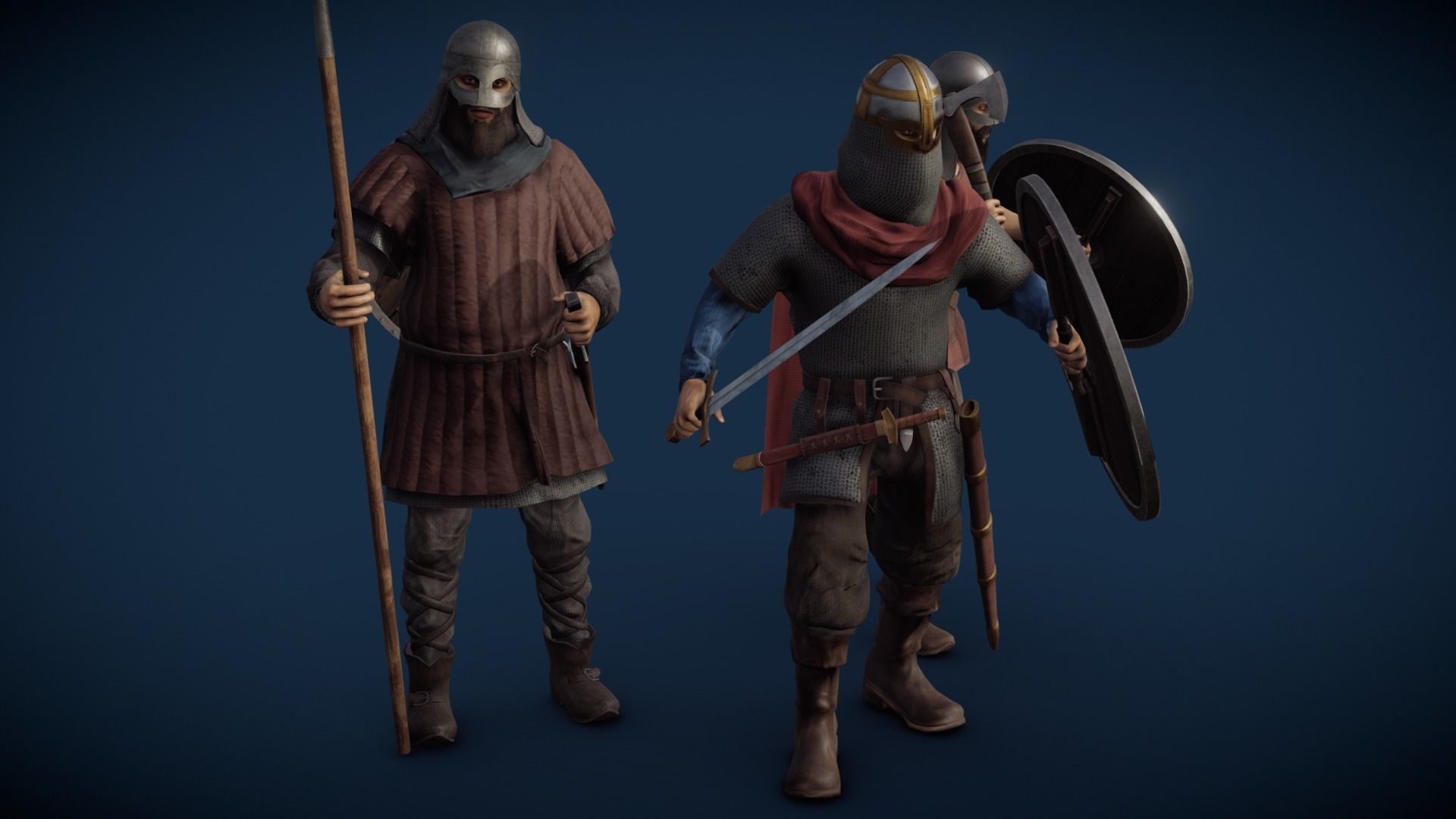 3D model Vikings VR / AR / low-poly | CGTrader