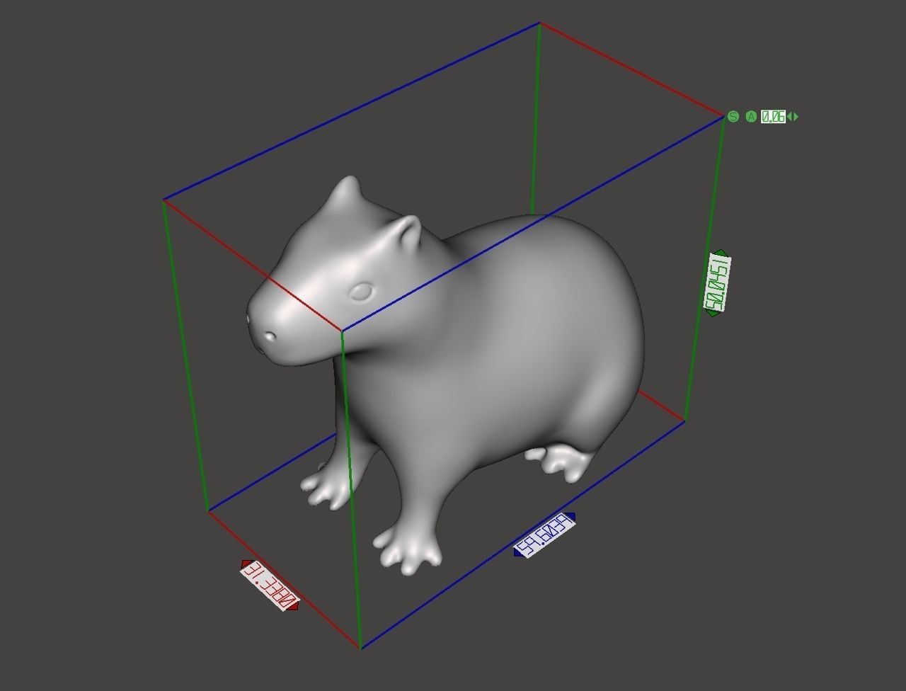 Capybara 3D model 3D printable | CGTrader