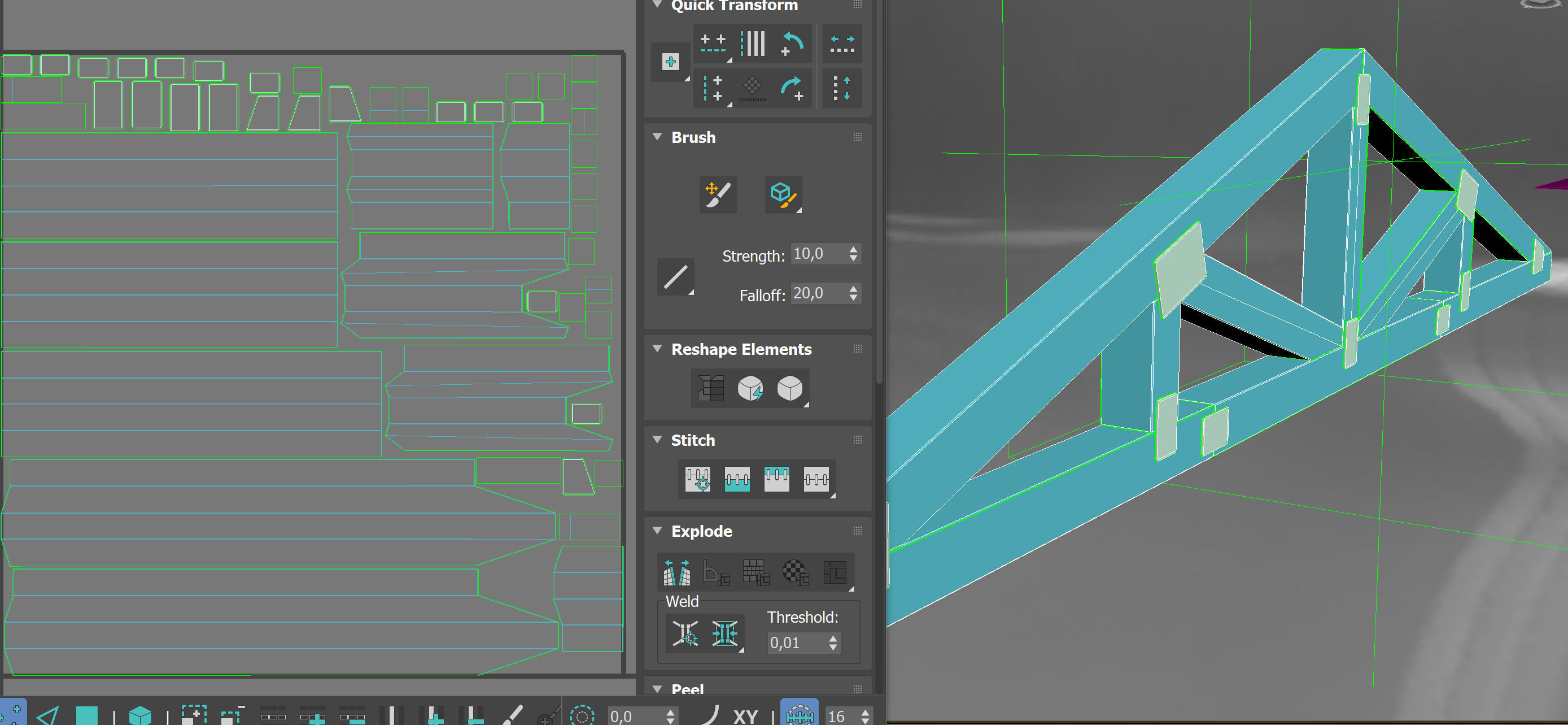 3D model Wooden Truss Howe PBR VR / AR / low-poly | CGTrader
