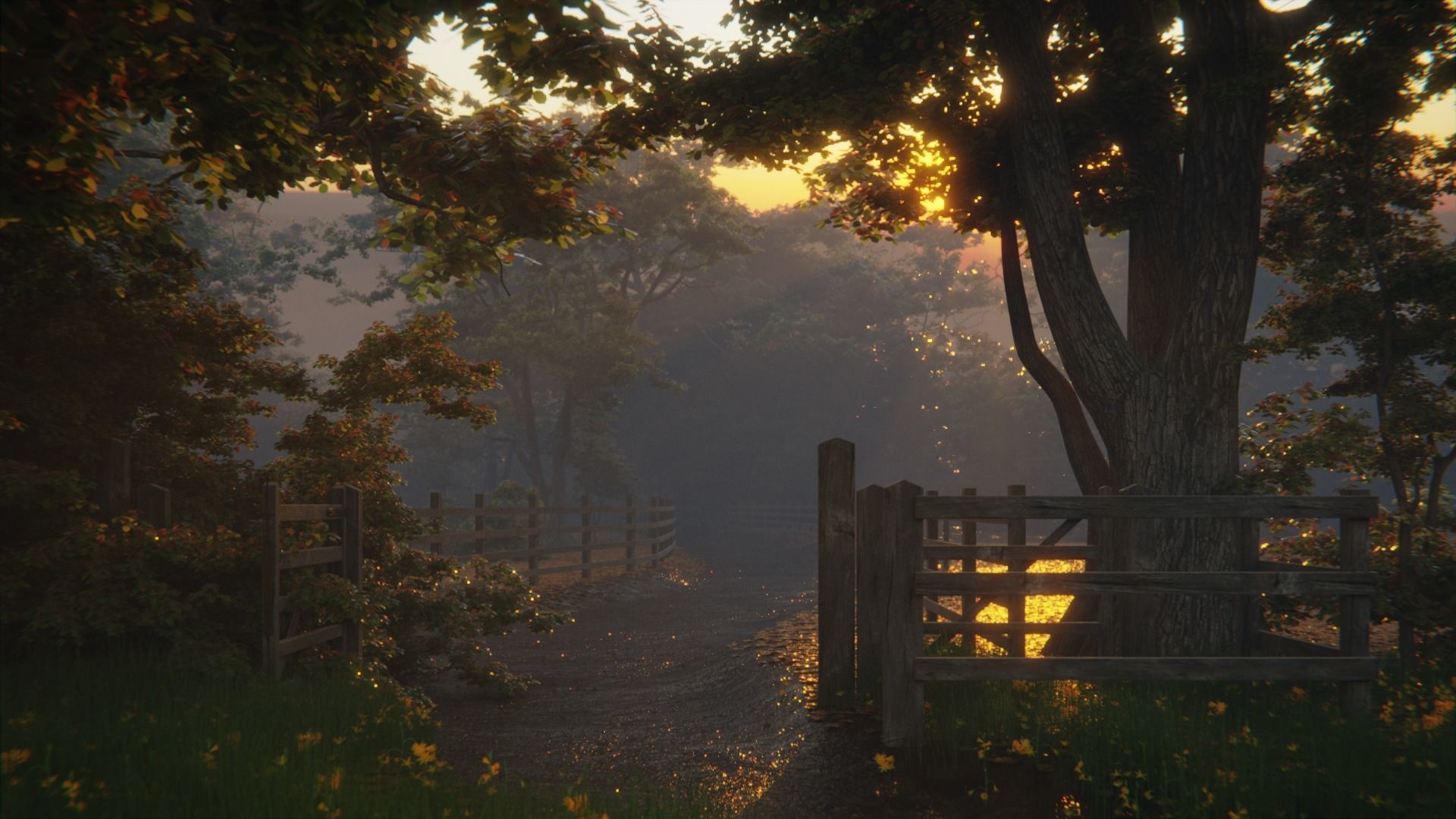 British Forest 3d Scene 3D model | CGTrader