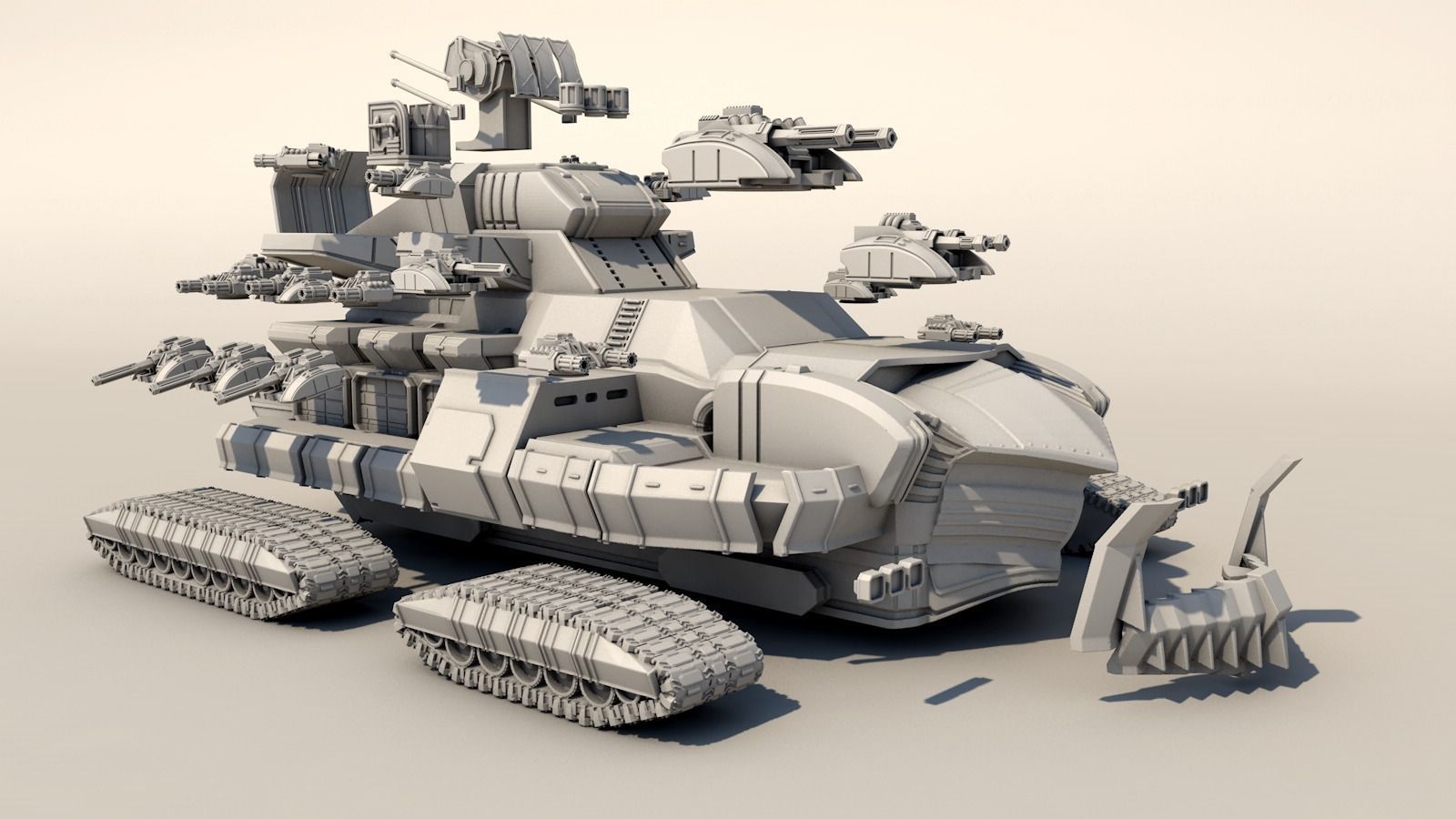 Battle Tank 3D model 3D printable | CGTrader