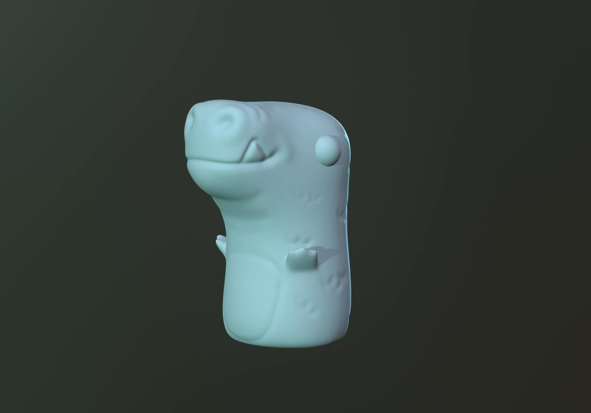 Dino Desktop Decorator 3D model 3D printable | CGTrader
